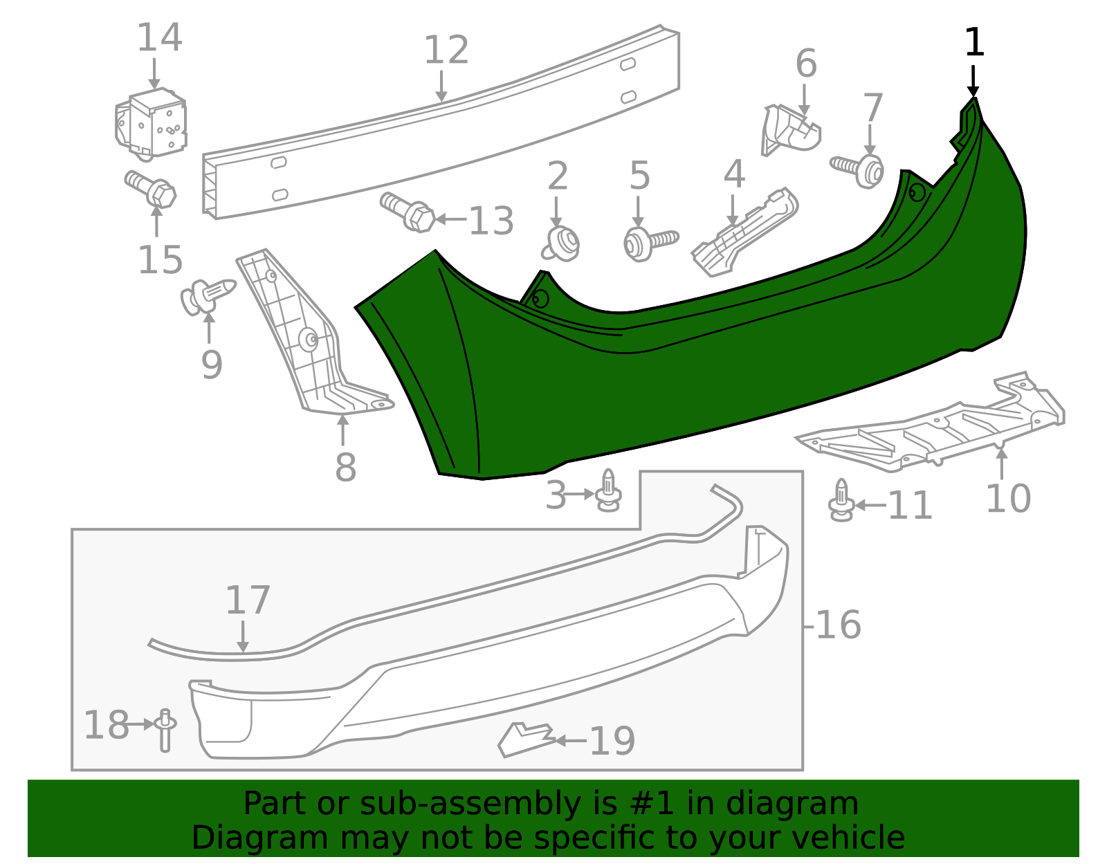 52159-52981 - Cover Rear Bumper L C | Nucar Toyota of North Attleboro