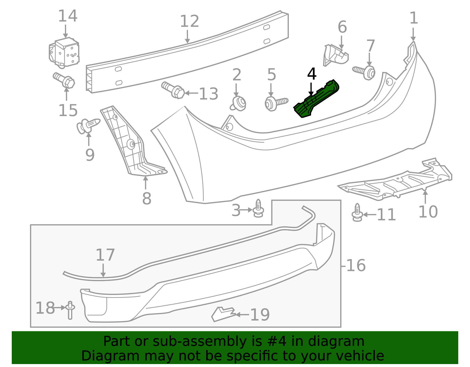 Genuine Official Toyota Side Retainer part# 52575-52180 for 2012-2019 ...