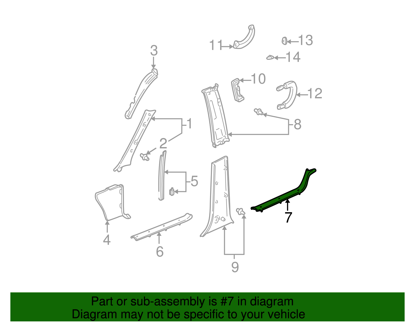 2001-2004 Toyota Scuff Plate 67918-0C010-E0 | Toyota Parts Center