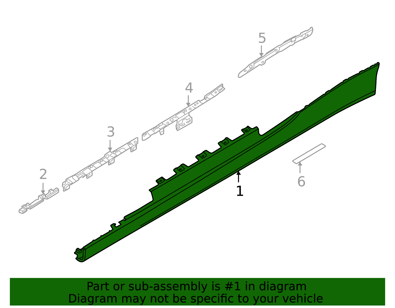 2021-2024 BMW Rocker Molding 51779854259 | OEM Parts Online