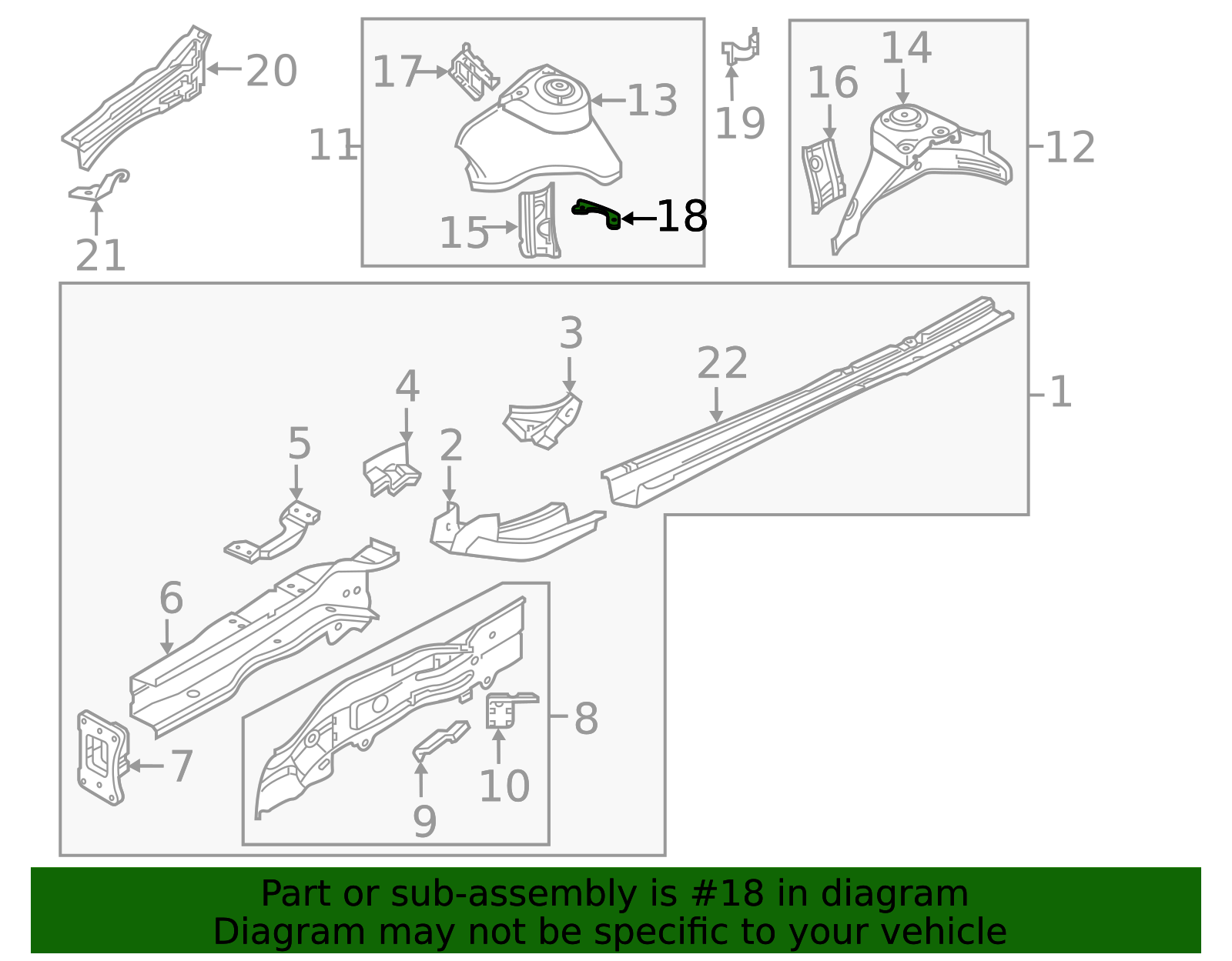5Q0-121-409-B - Apron Assembly Bracket 2019-2025 Volkswagen | Wolfsburg ...