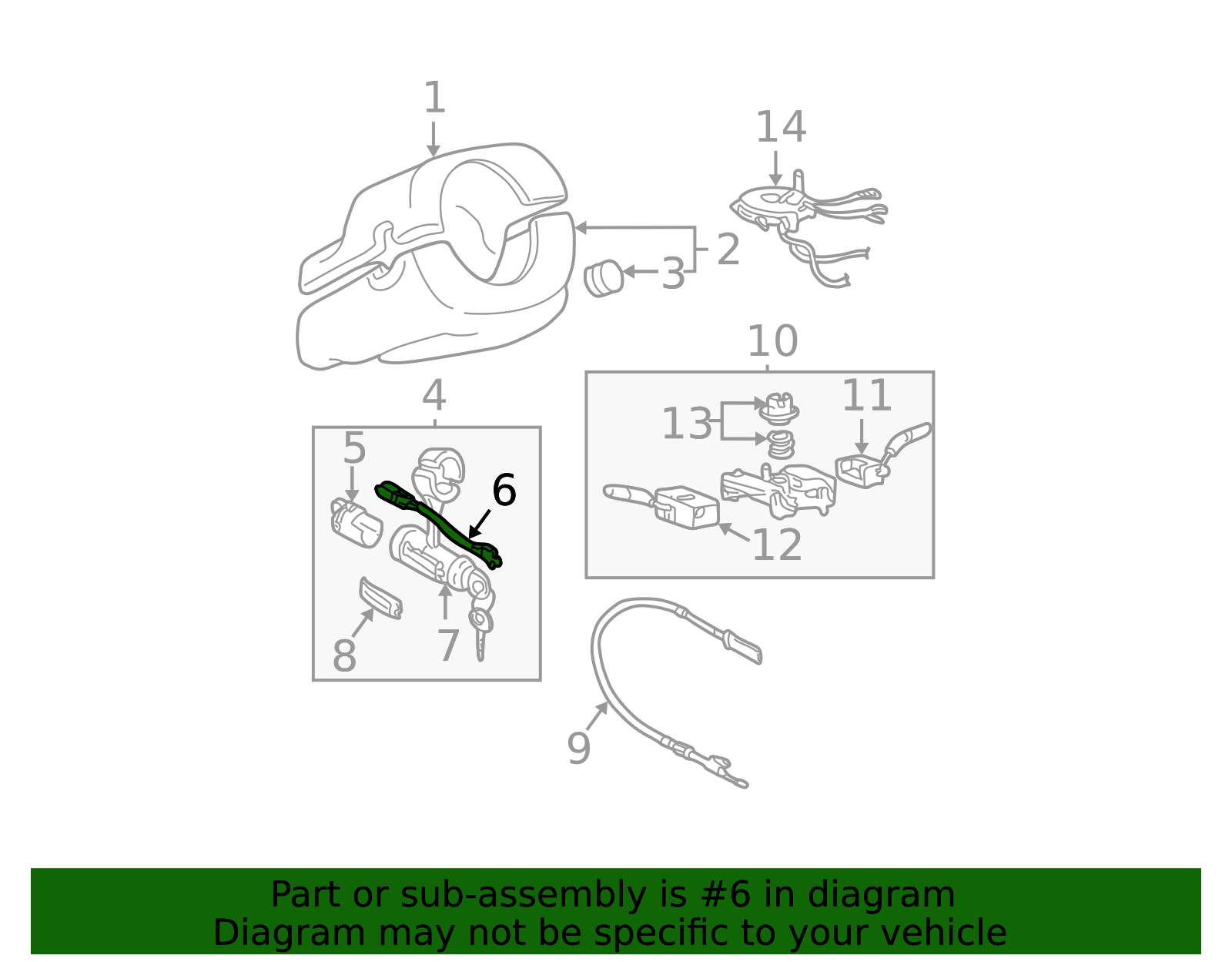 2001-2006 Hyundai Elantra Warning Switch 93170-2D000 | QuirkParts