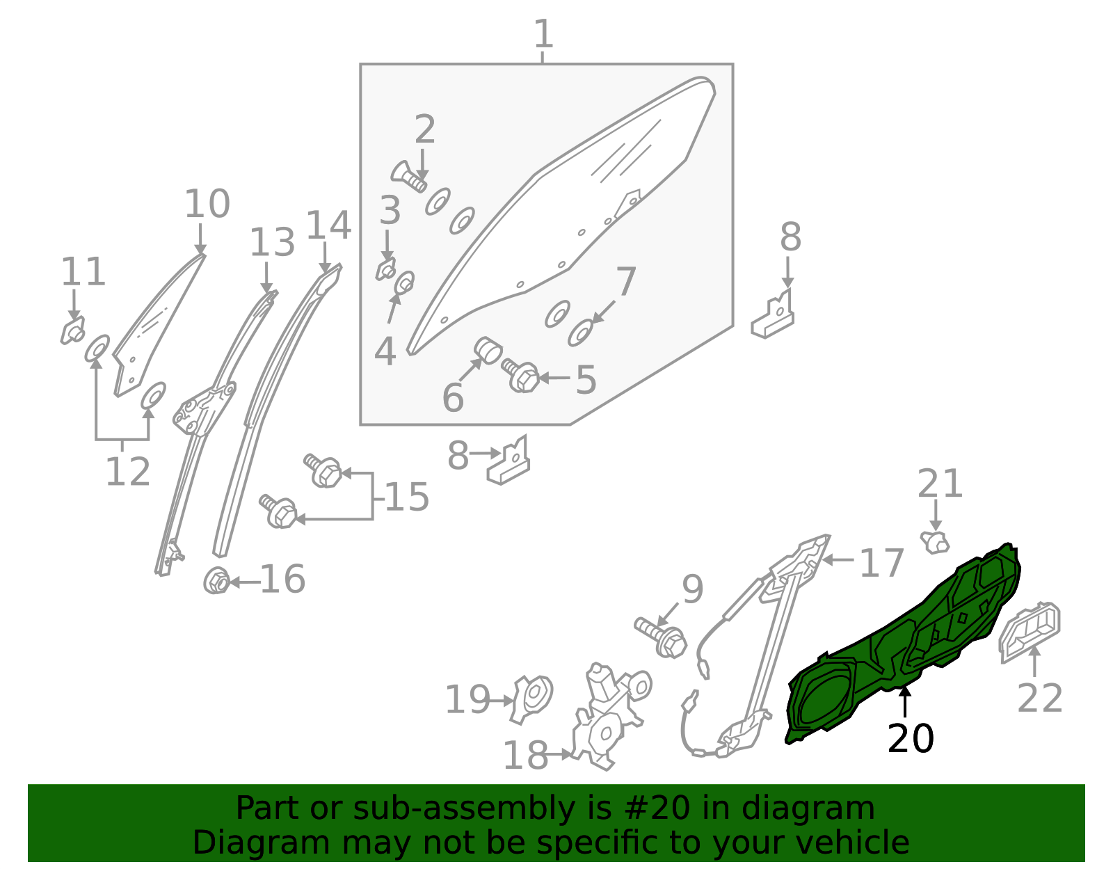 NE55-59-97XD - High-Quality Door Panel Carrier for AutoNation Parts