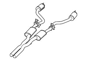 68516709AA - Muffler & Pipe Assembly 2022-2023 Dodge Challenger | Mopar ...