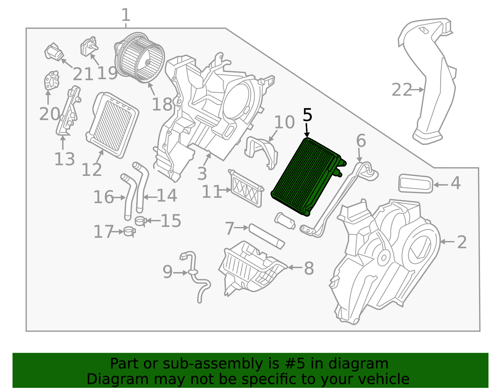 97927-S9000 - Evaporator Core 2020-2025 Kia Telluride | Kia.Parts Store