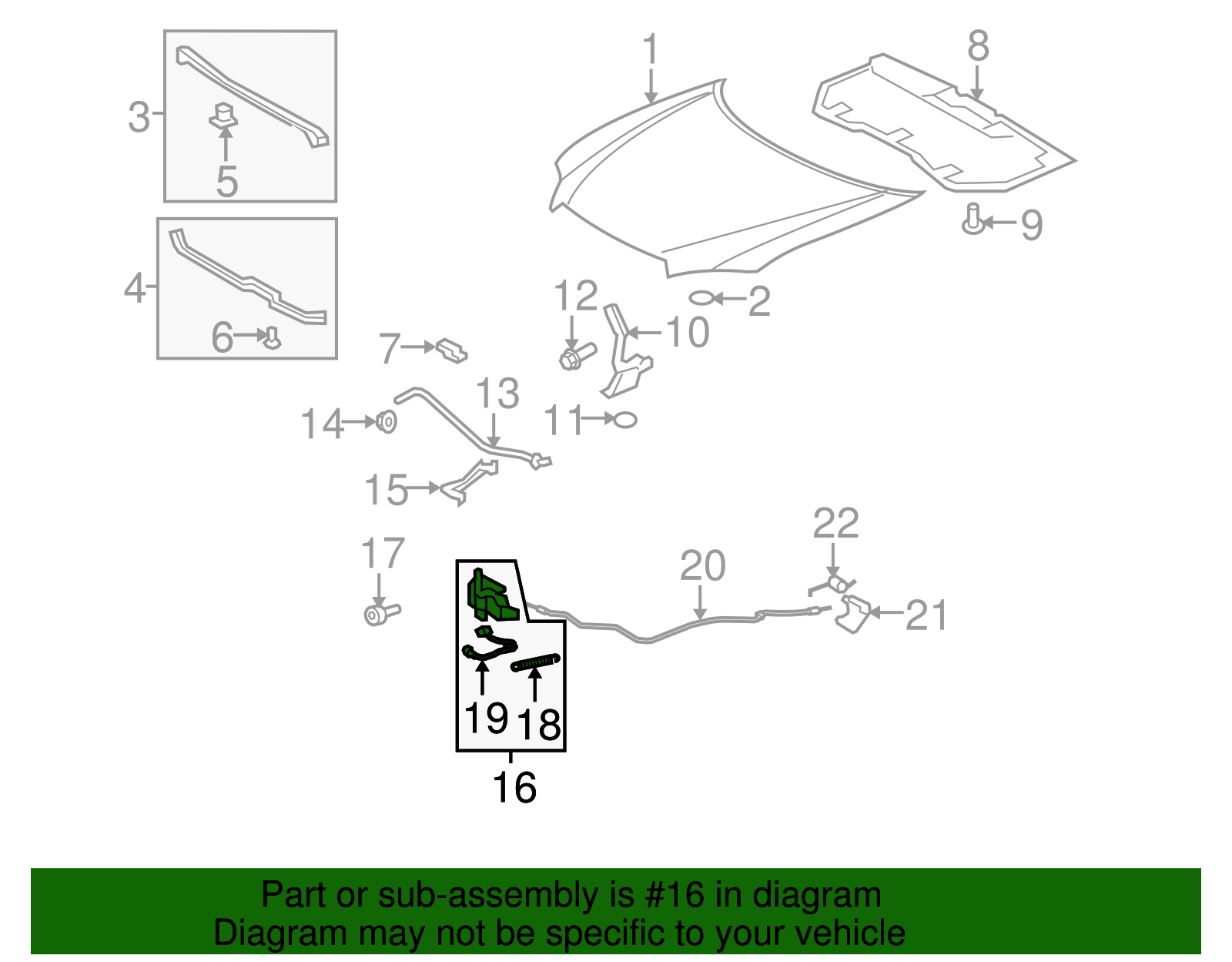 5351048140 - High-Quality Hood Latch for 2011-2013 Toyota Highlander ...