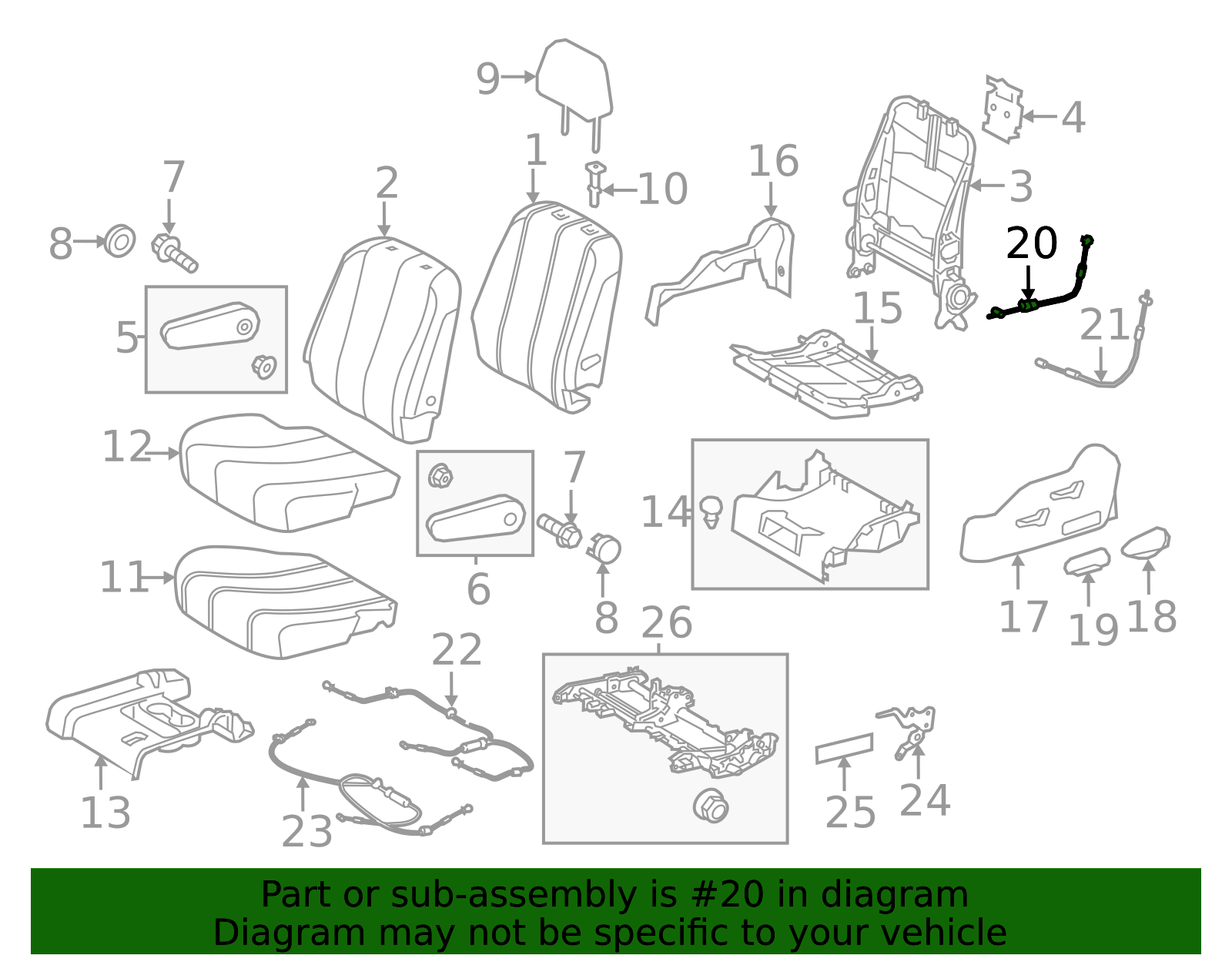 2011-2020 Toyota Sienna Cable Assembly 72695-08010 | MotorMotor