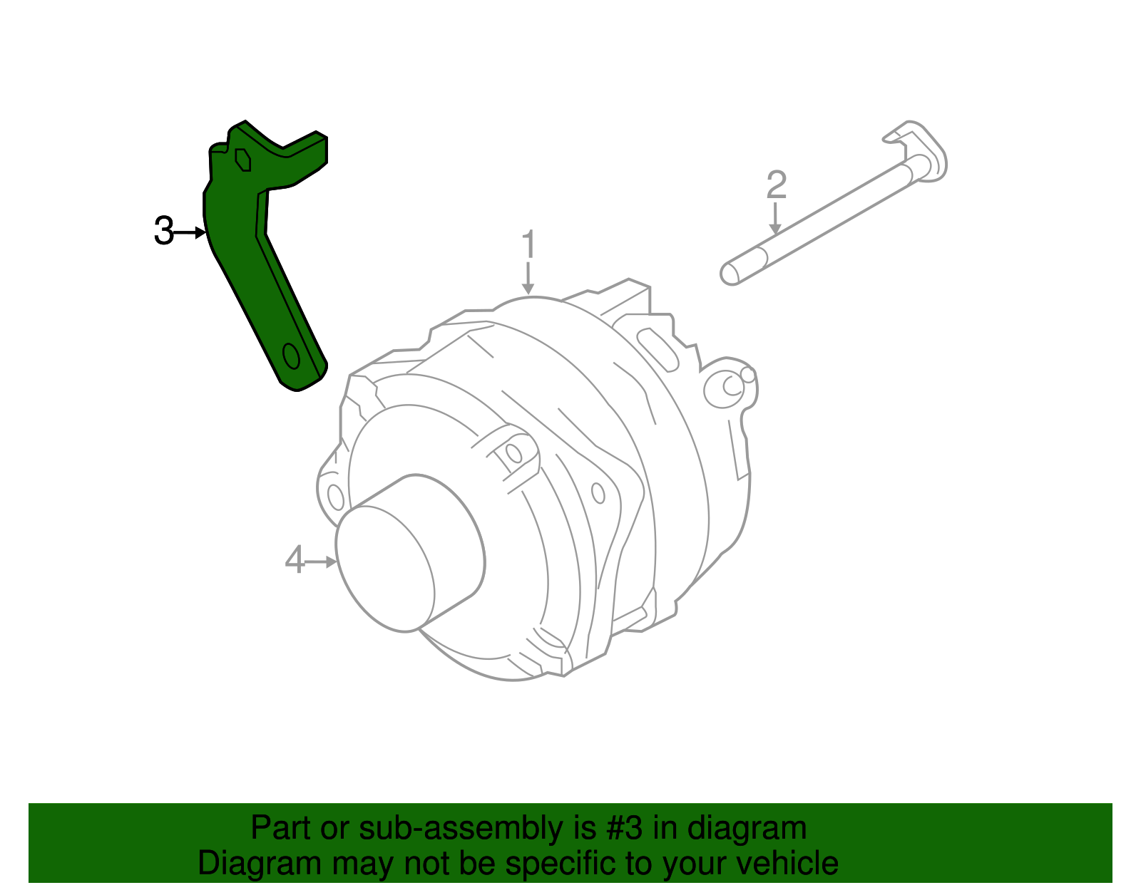 24239-JA11B - Alternator Mount Bracket 2009-2018 Nissan | Nissan Parts ...