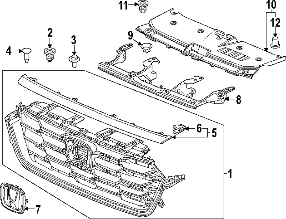 2023-2025 Honda CR-V Upper Molding 71203-3A0-A01 | OEM Parts Online