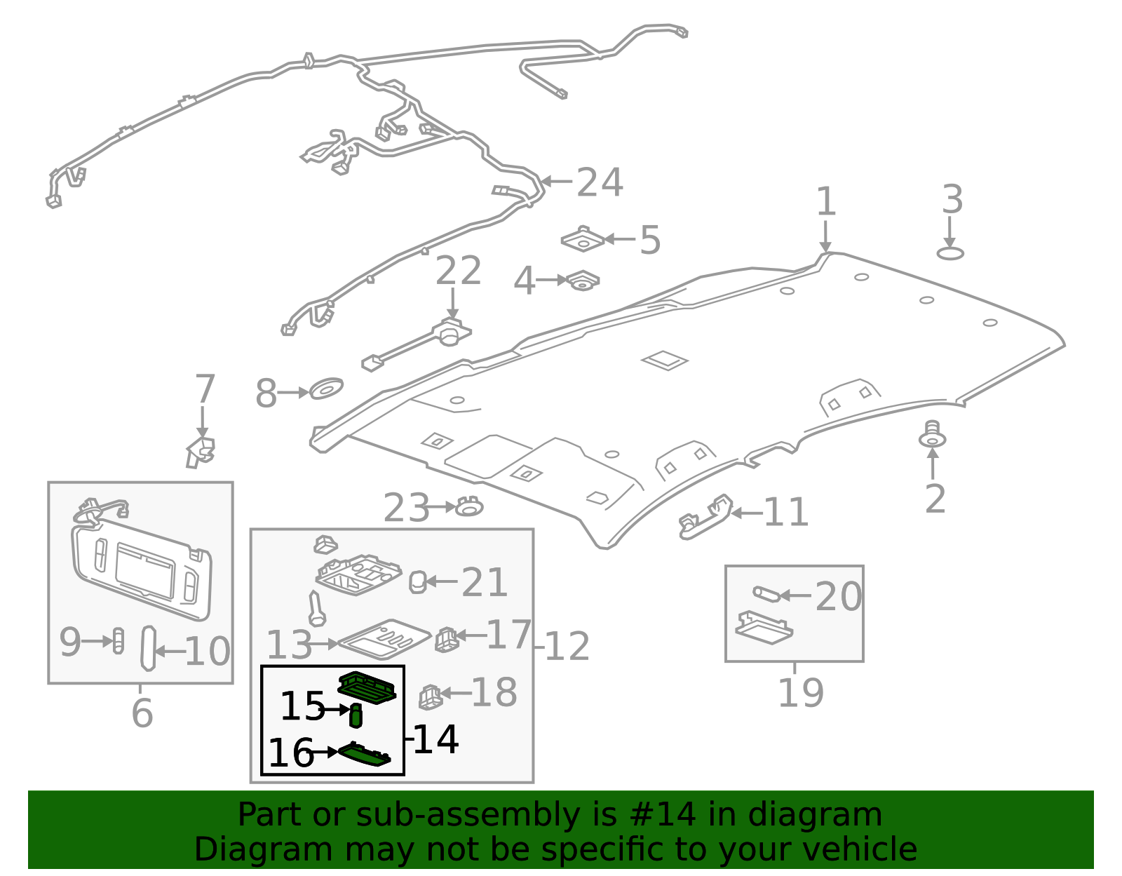2014-2016 Buick Encore Light Cashmere Roof Console 95363353 | Shop ...
