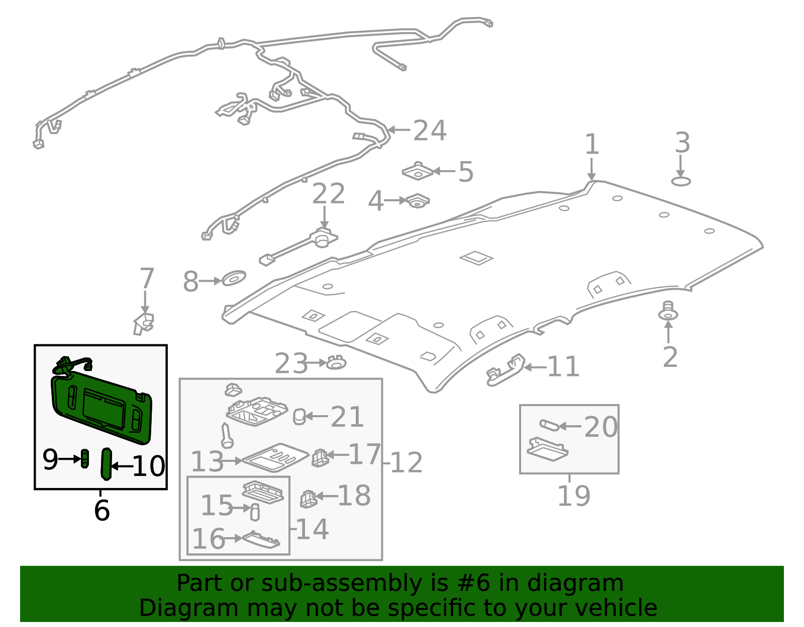 42676626 - 2017-2022 Buick Encore - Light Opel Gray Driver Side Sun ...