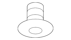 42426477 - Light Opel Gray Headlining Trim Panel Retainer 2017-2022 ...