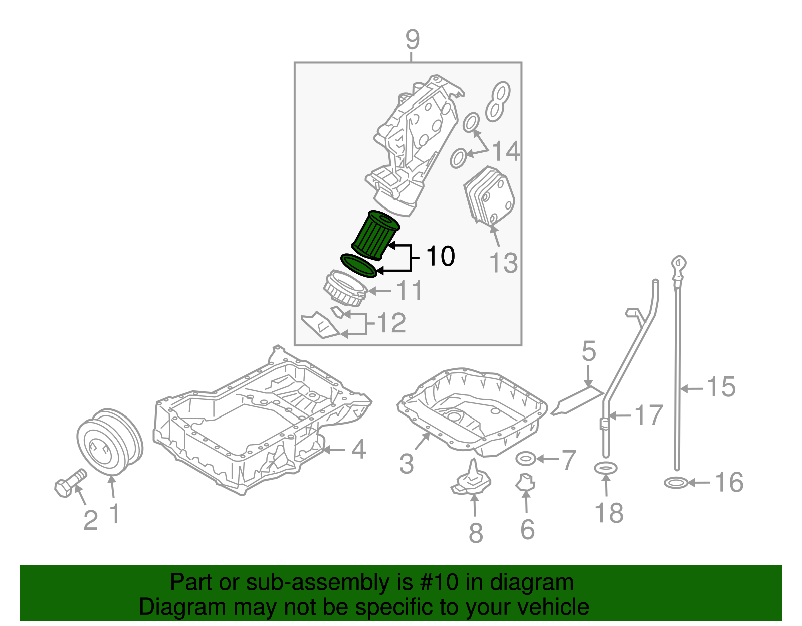 2004-2007 Volkswagen Touareg Oil Filter 077-115-562 | Volkswagen Parts Plus