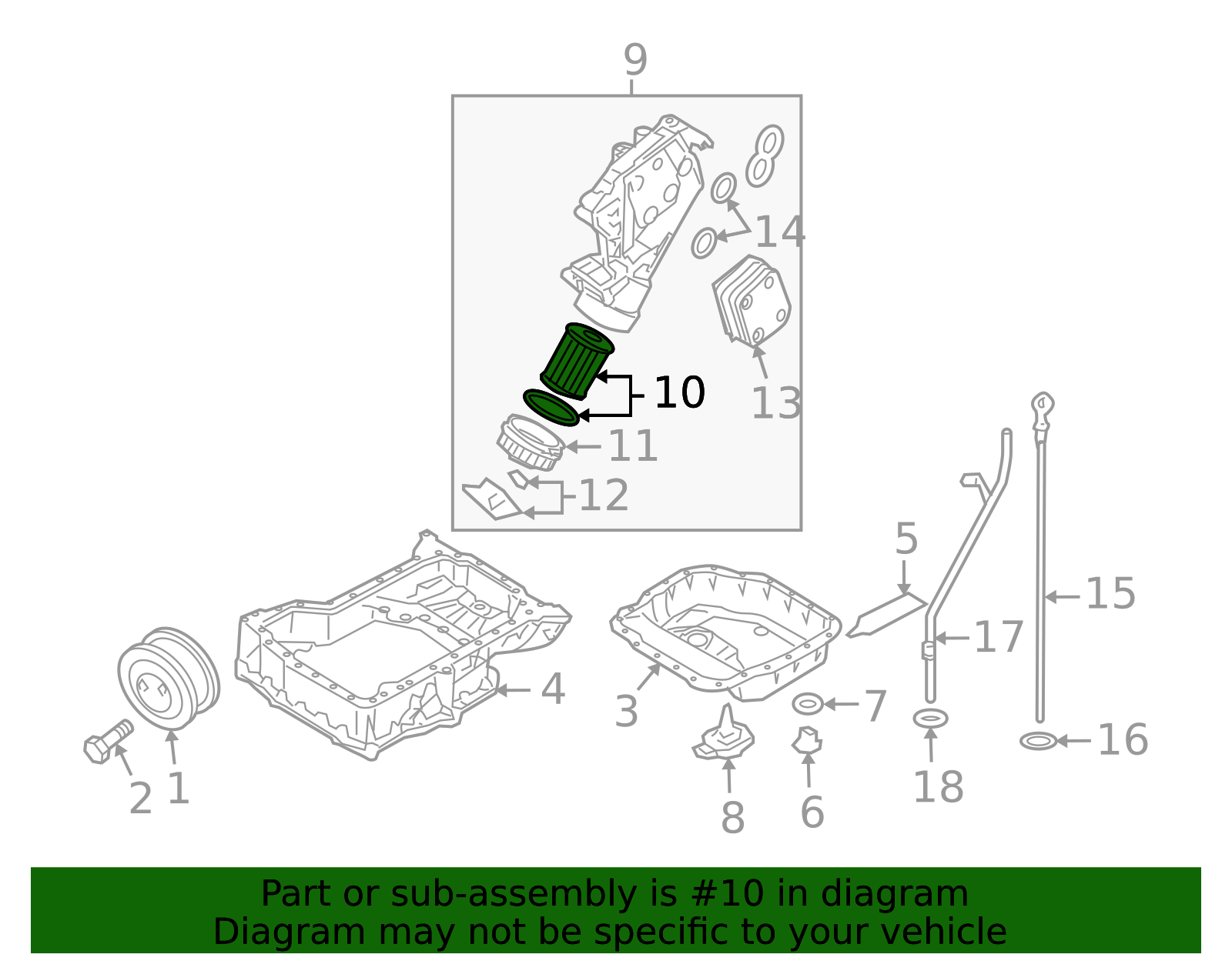 2004-2007 Volkswagen Touareg Oil Filter 077-115-562 | Volkswagen Parts Plus