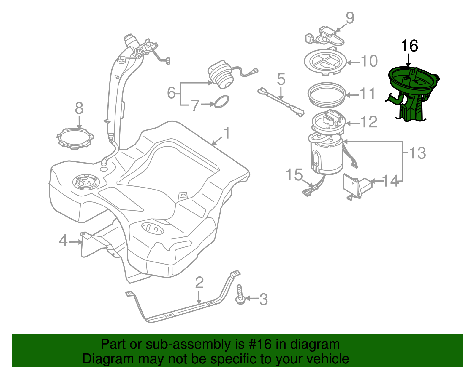 2006-2016 Volkswagen Auxiliary Pump 3C0-919-673-B | OEM Parts Online