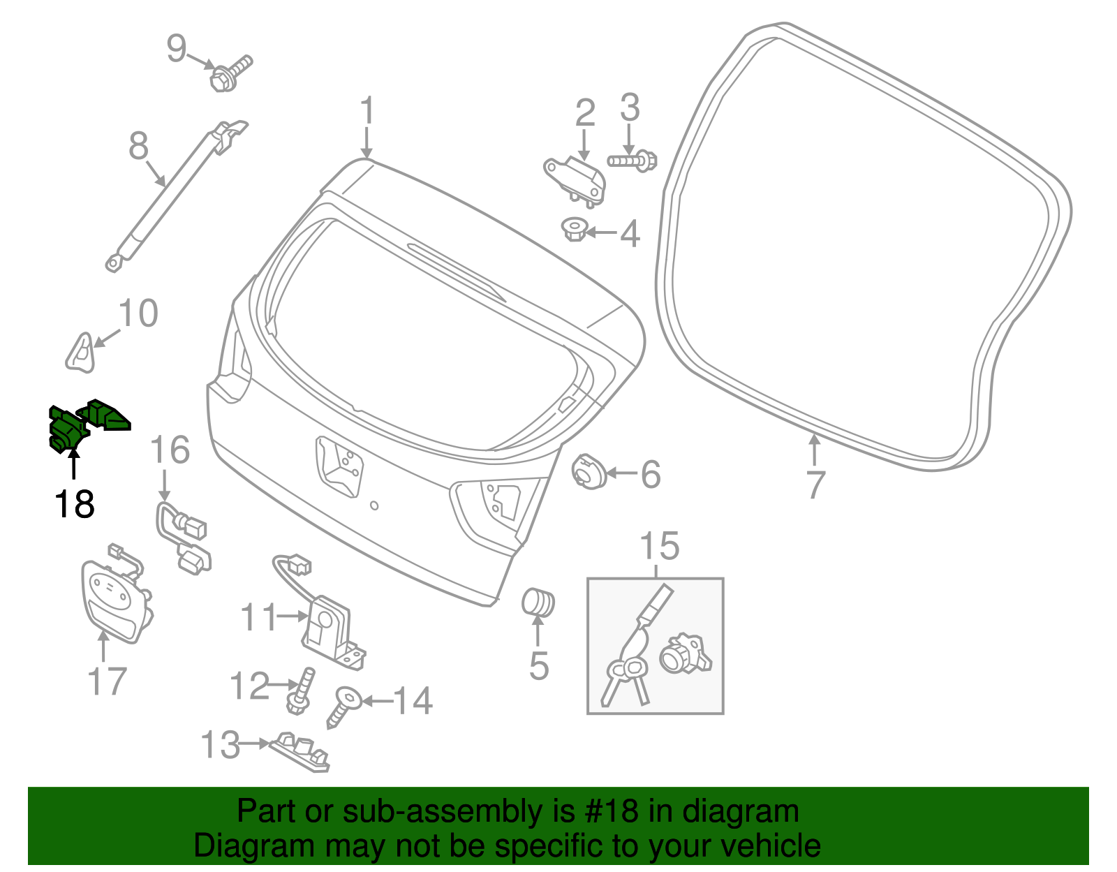 99240-H8000 - Rear Camera 2021-2023 Kia Rio | Kia.Parts Store