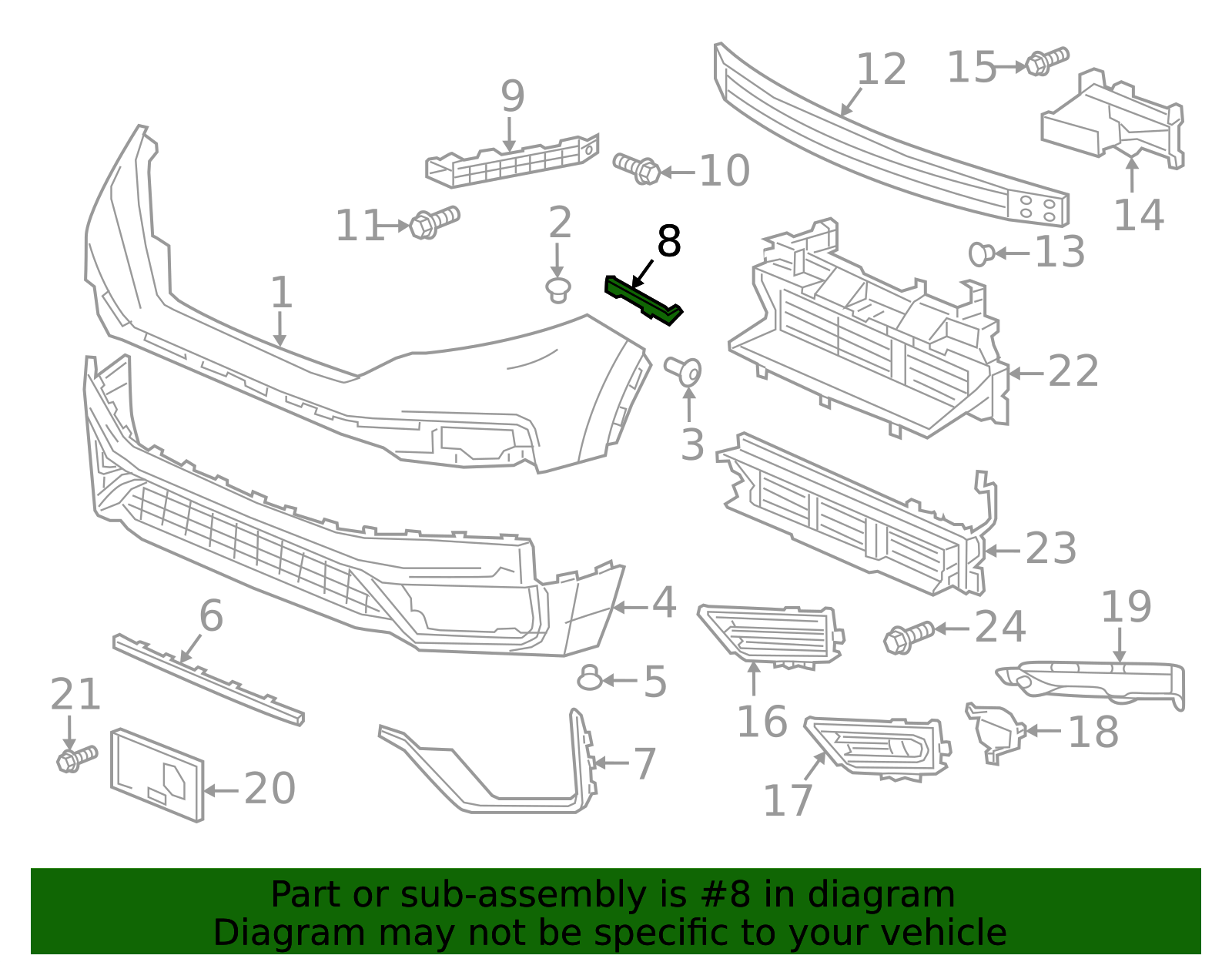 71193-TME-T01 - Spacer R Front Bumper Side - 2019 2020 Honda CR-V ...