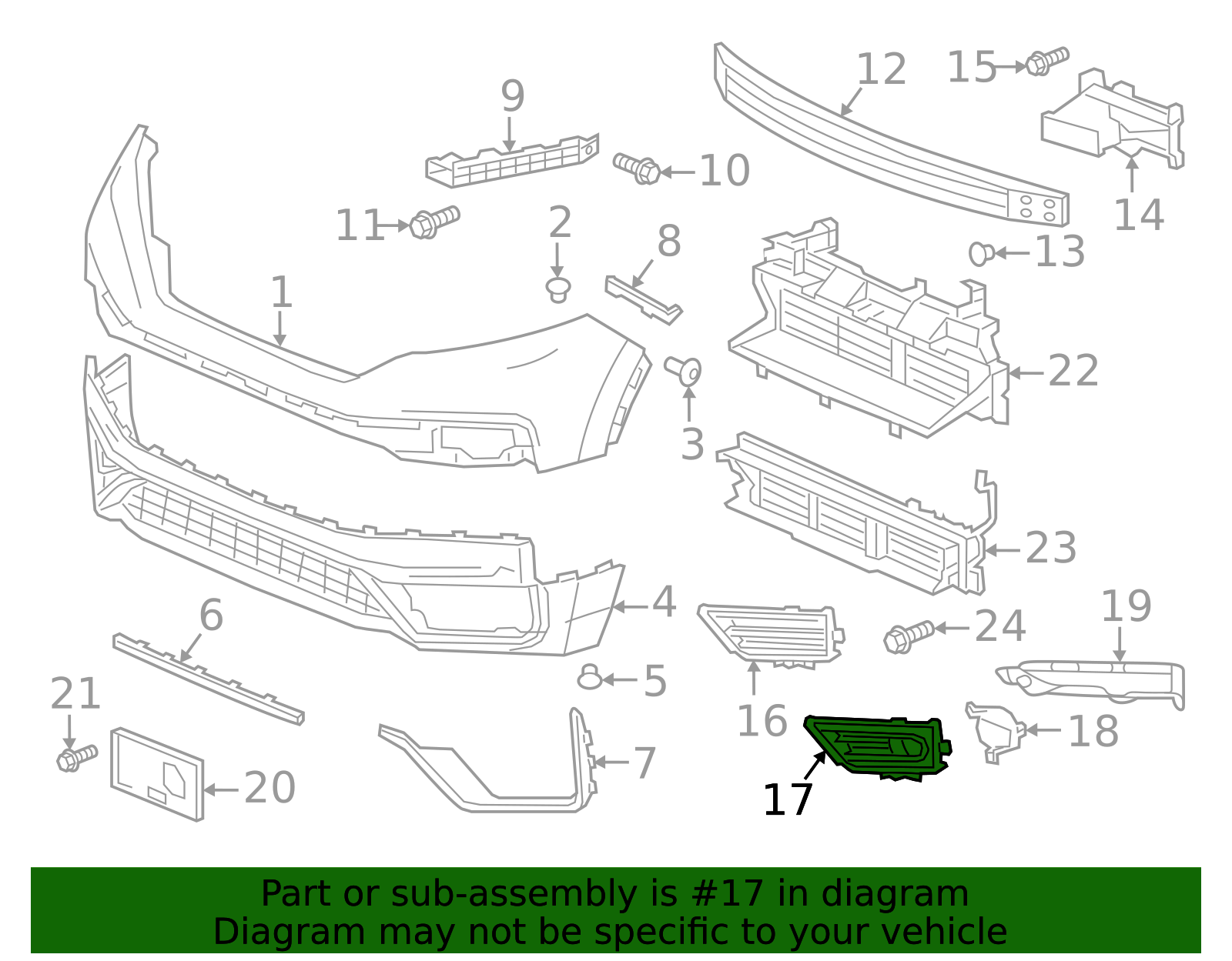 71106-TLA-A51 - Garnish R Front Fog Light - 2020 Honda CR-V | Honda ...