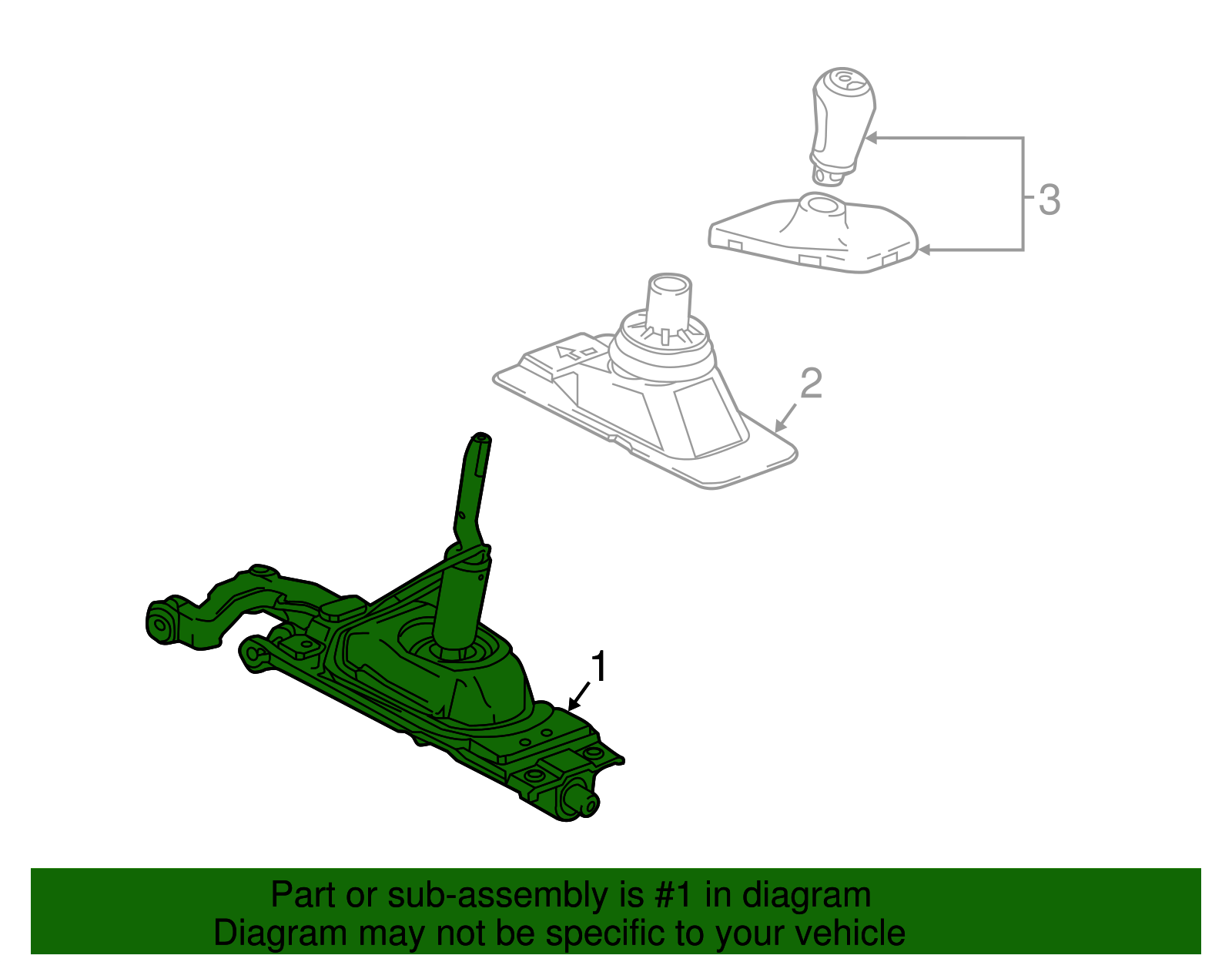 2016-2024 Chevrolet Camaro Gear Shift Assembly 24045654 | Courtesy Parts