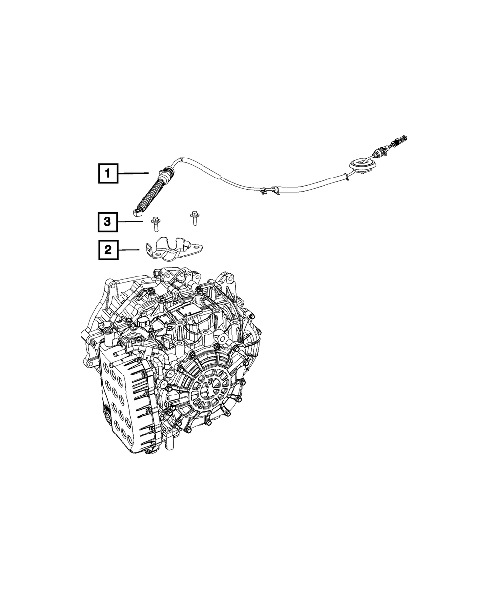 68164081AC - Gearshift Control Cable 2013-2016 Dodge Dart | The ...
