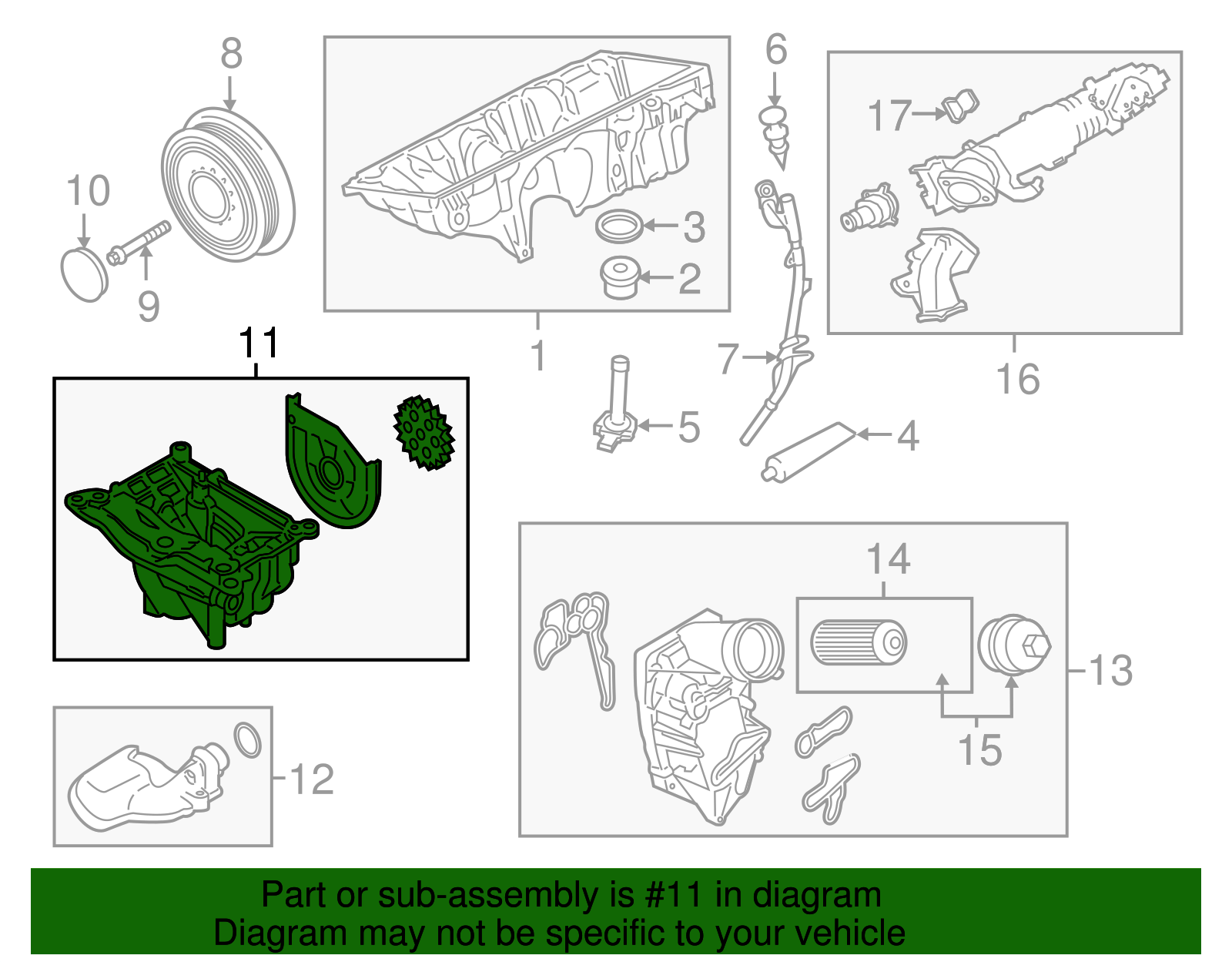 2014-2018 BMW Oil Pump 11-41-7-823-009 | BMW OEM Parts