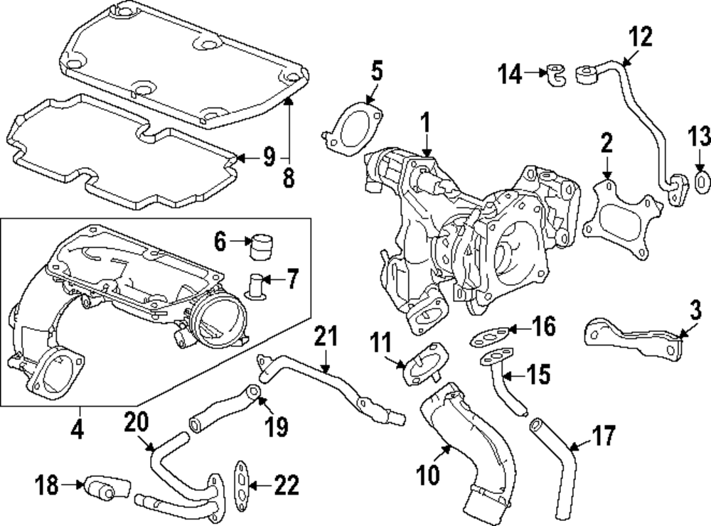 18900-66V-A01 - 2023-2025 Honda Civic - Turbocharger | Genuine Honda Parts