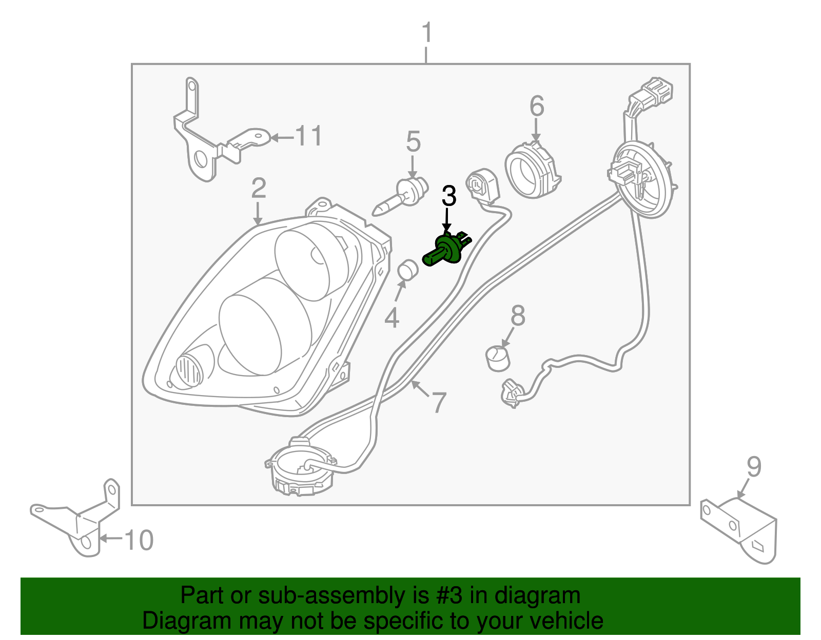 26294-9B90B - Bulb 1994-2006 Infiniti | Official INFINITI Parts Store