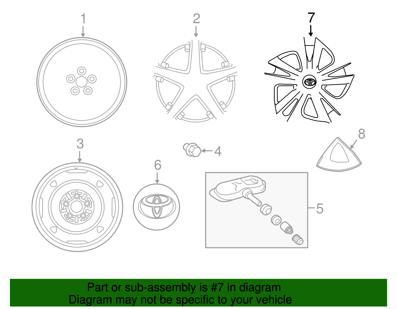 2017-2019 Toyota Prime 15" Wheel Rim Hubcap Cover Assembly Prius | OEM ...