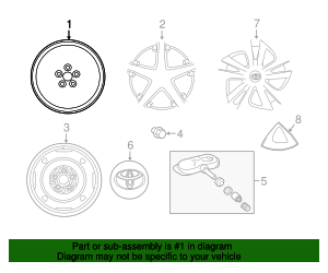 2016-2022 Toyota 2016-2022 Toyota - Wheel Alloy 15 Inch 42611-47450 ...