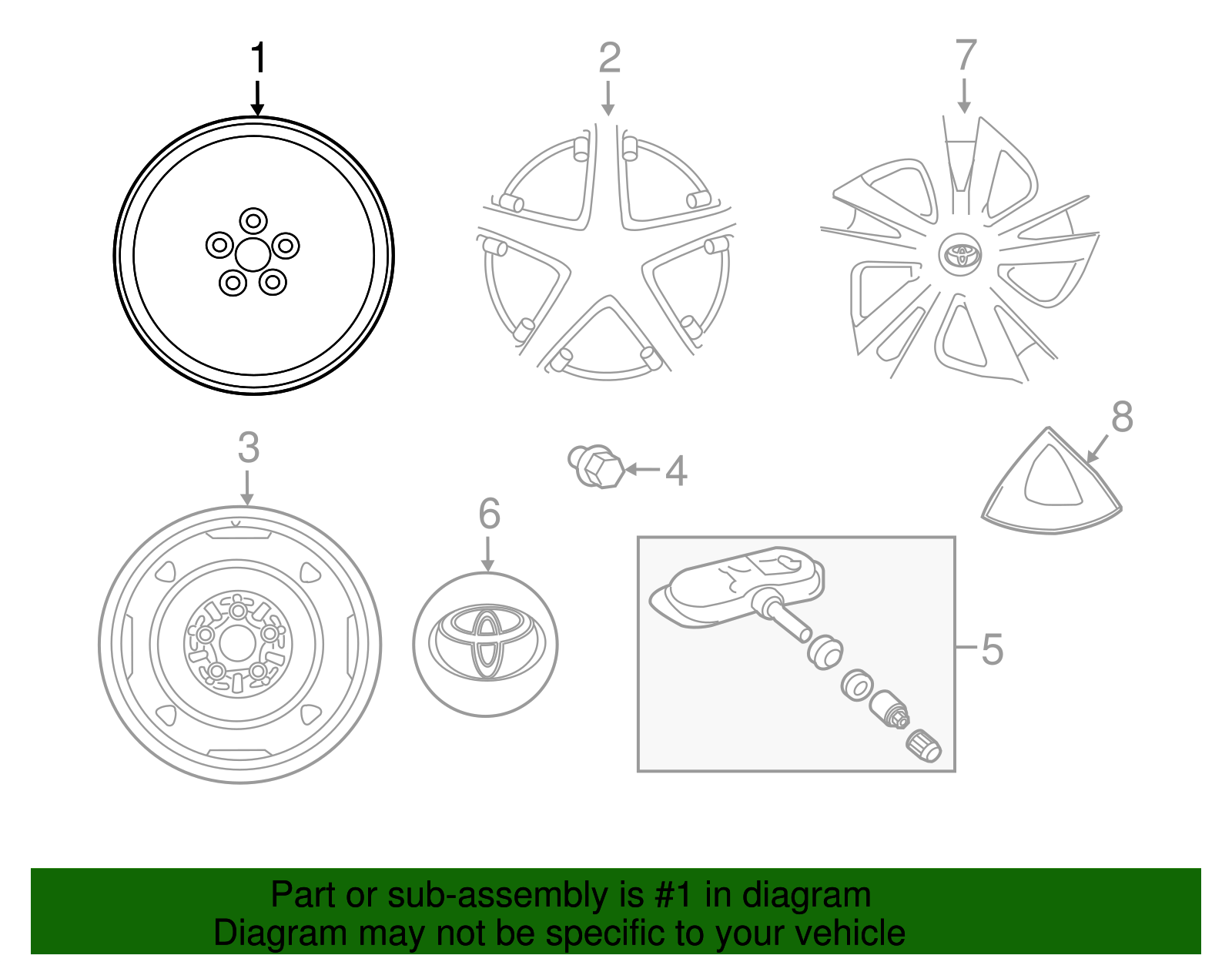 2016-2022 Toyota Wheel Disc 42611-47471 | OEM Parts Online
