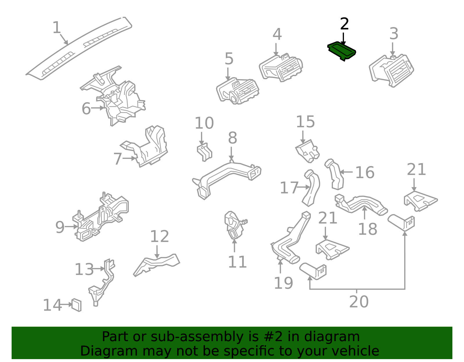 LR066748 - High-Quality Windshield Defroster Nozzle for 2015-2019 Land ...