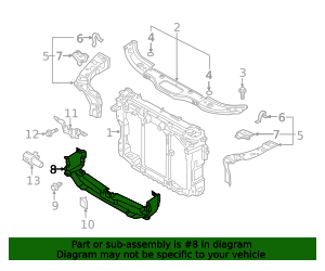 2016-2023 Mazda CX-9 Radiator Support Air Duct TK48-50-1C0A | OEM Parts ...