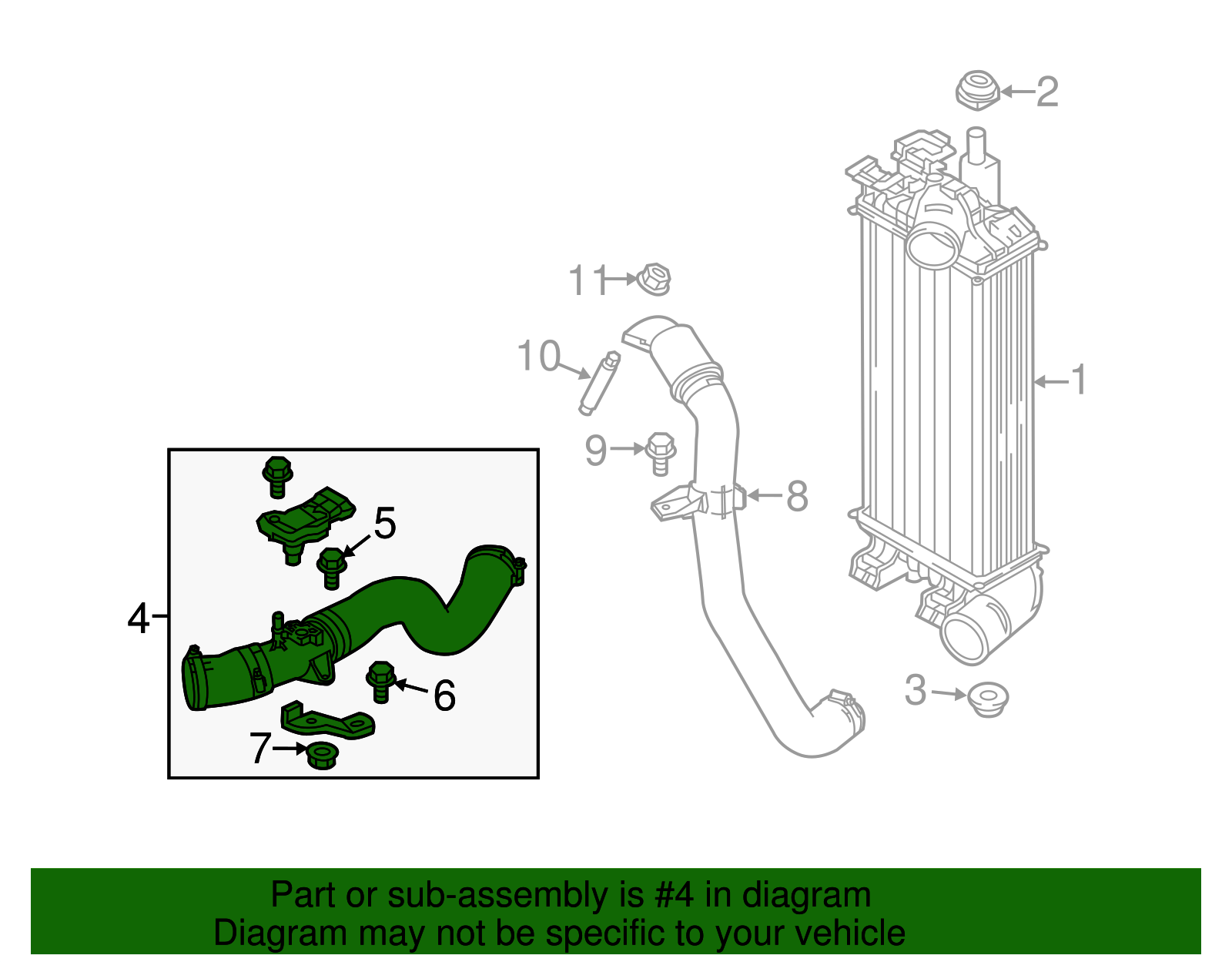 2015-2018 Ford Focus Inlet Duct F1FZ-6C640-C | Ford OEM Parts Outlet