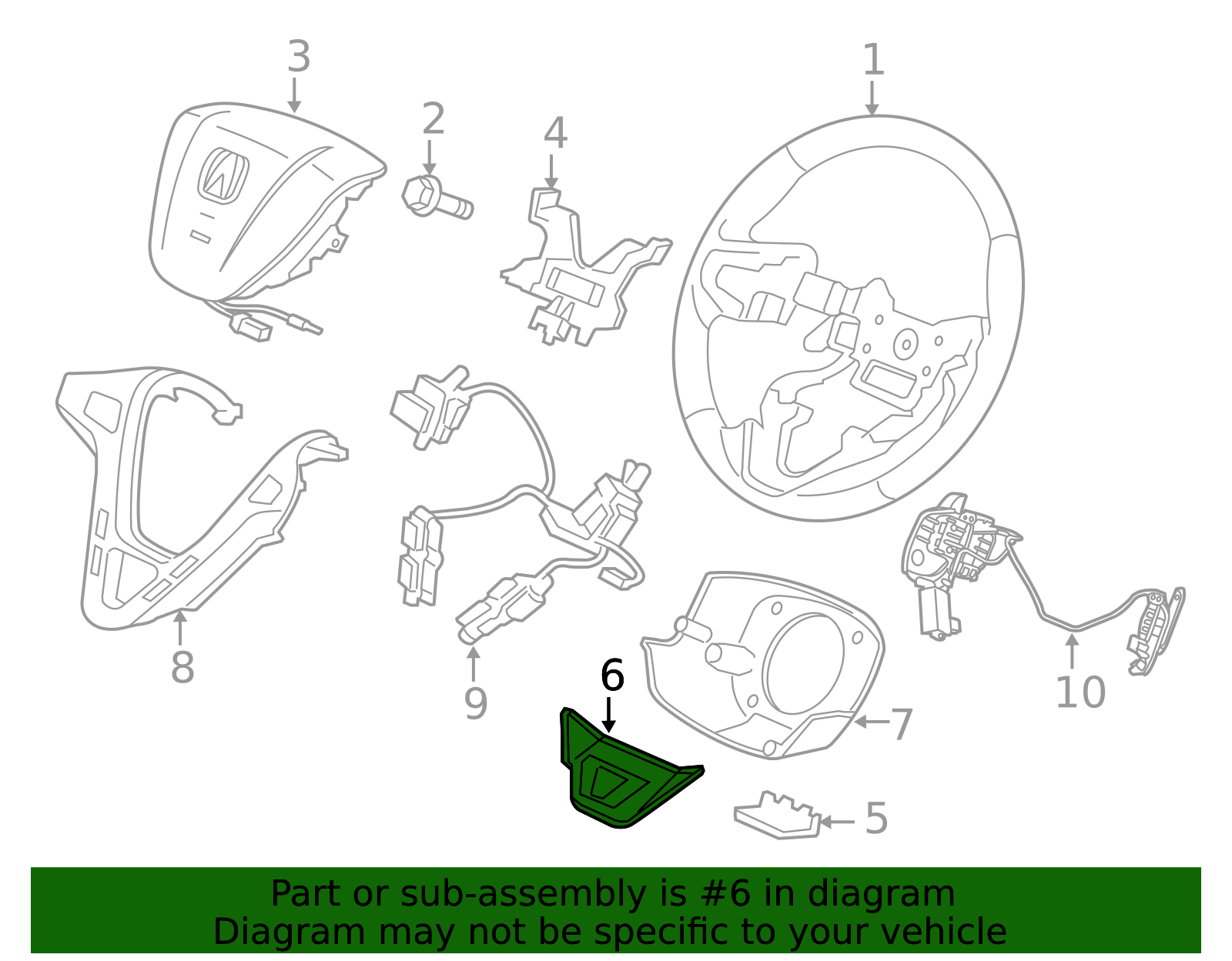 78540-STX-A81ZA - 2007-2009 Acura MDX - Garnish *NH658L* (Dj Interior ...