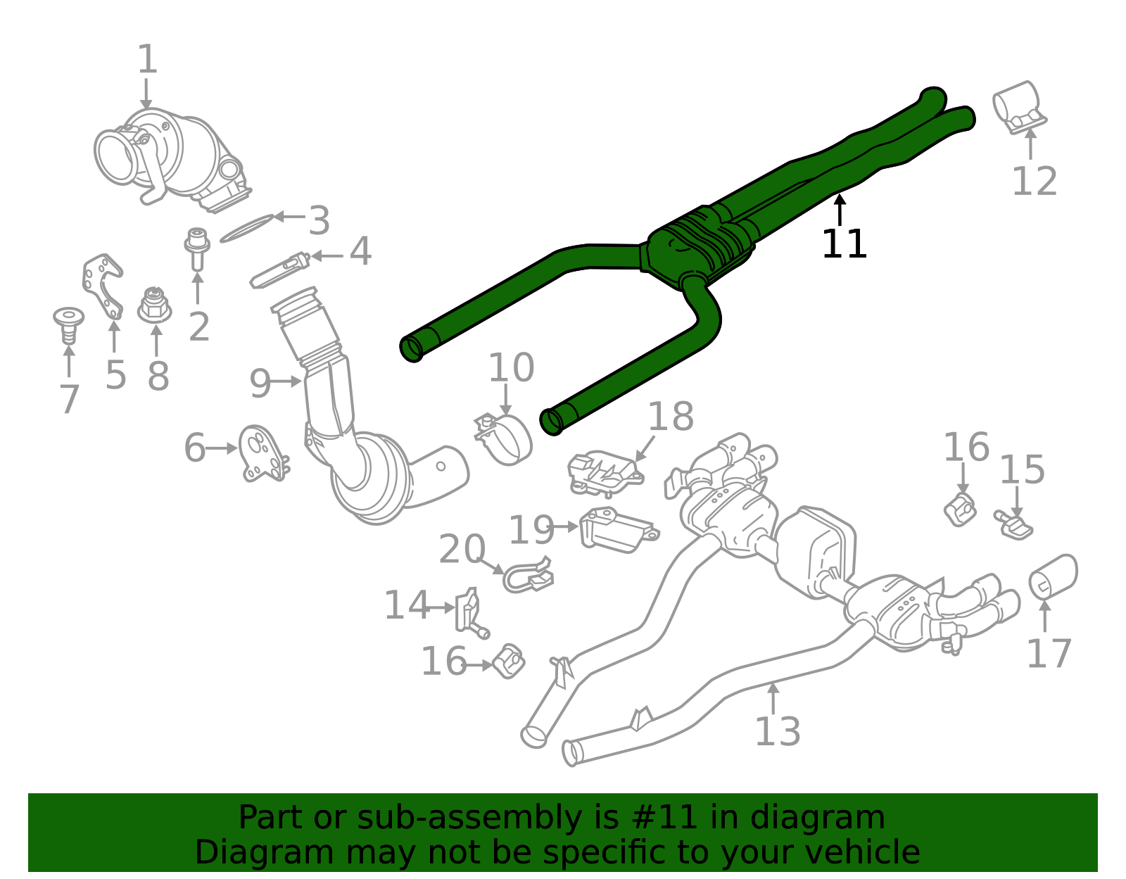18307883599 - 2018-2023 BMW M5 Rear Muffler (18-30-7-883-599) | BMW of ...