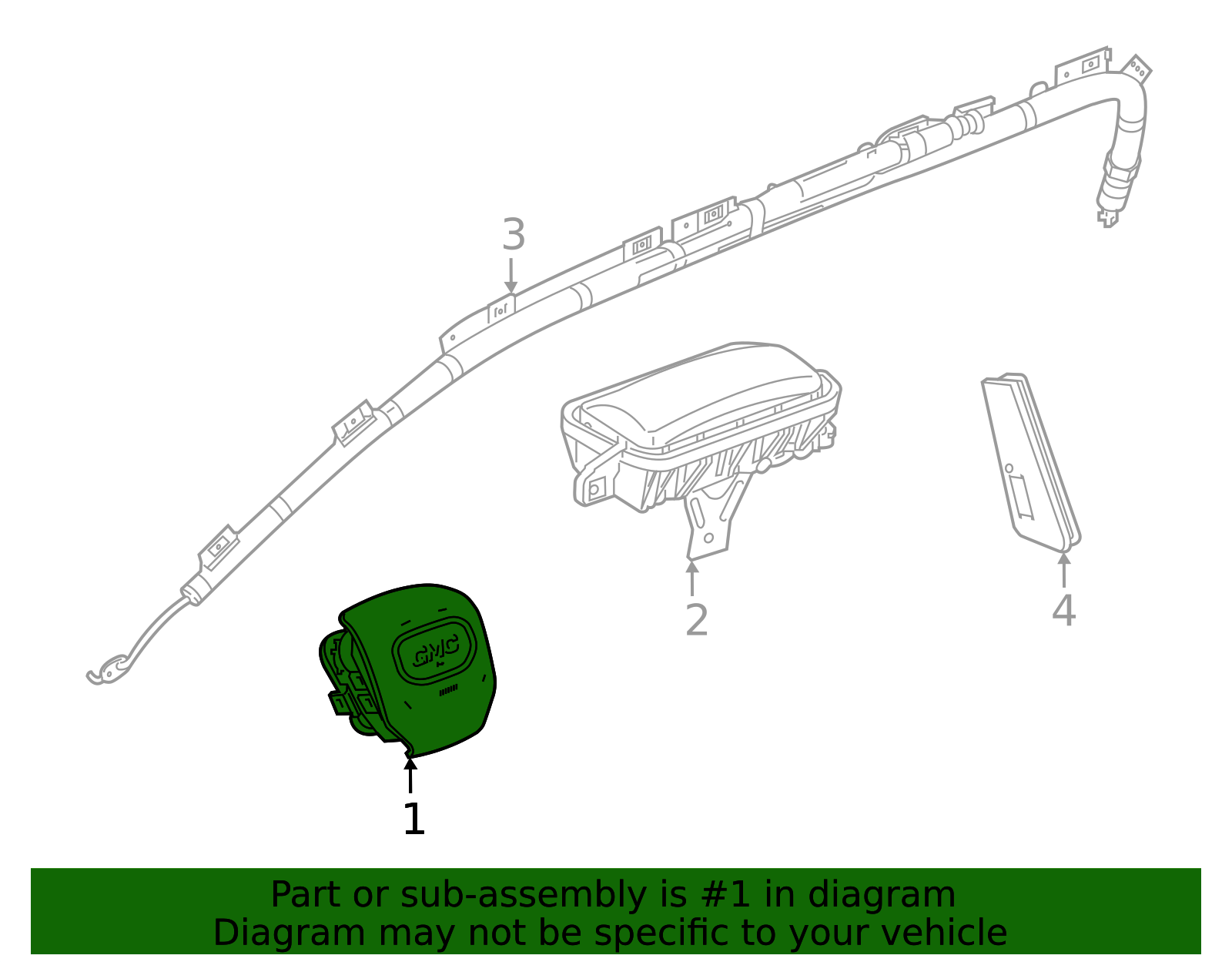 2019-2025 Chevrolet Driver Air Bag 85522839 GM | GMPartsDirect.com