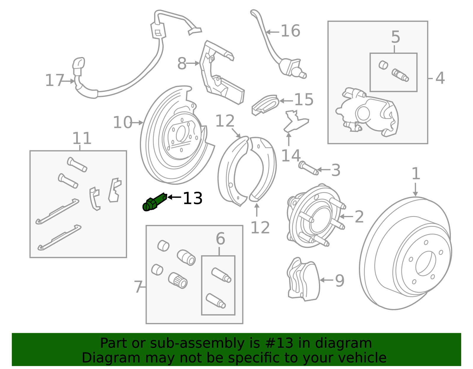 2003-2019 Ford | Parking Brake Adjuster | 6L1Z-2041-A | Walls' Ford Parts