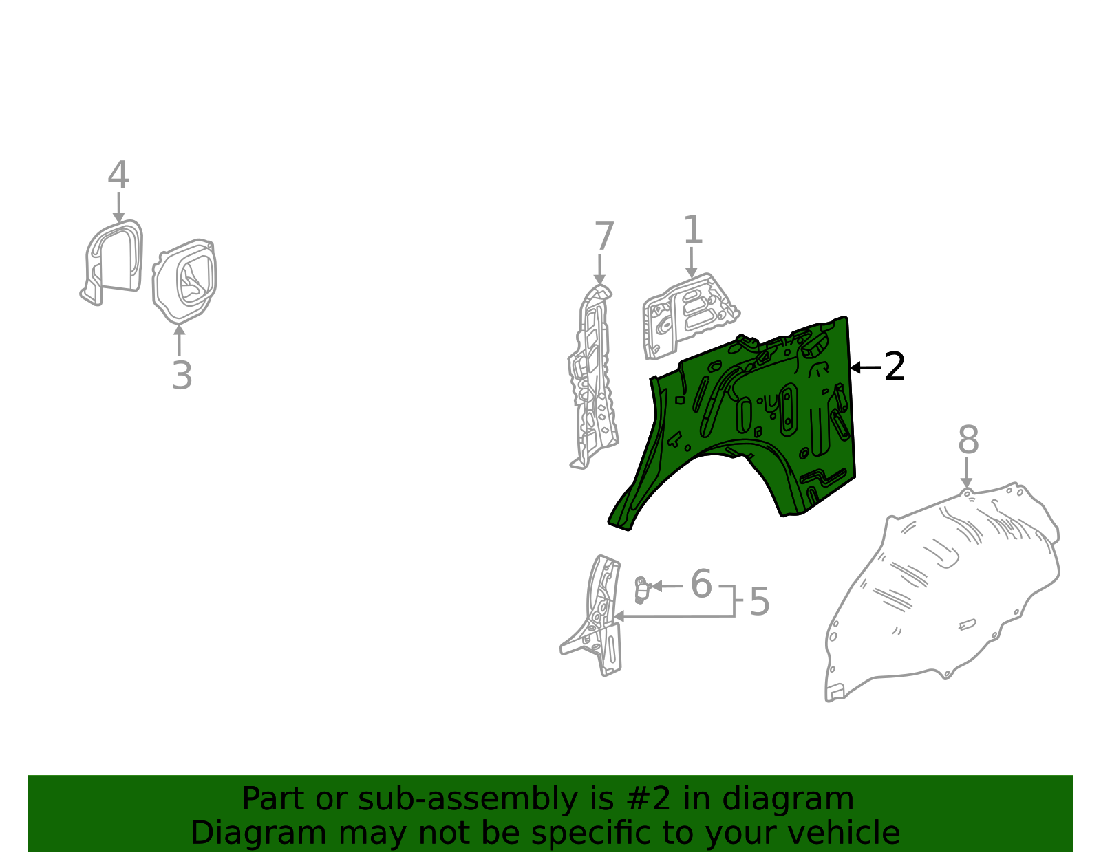 2021-2025 GM Panel 85054654 | GM Parts Center