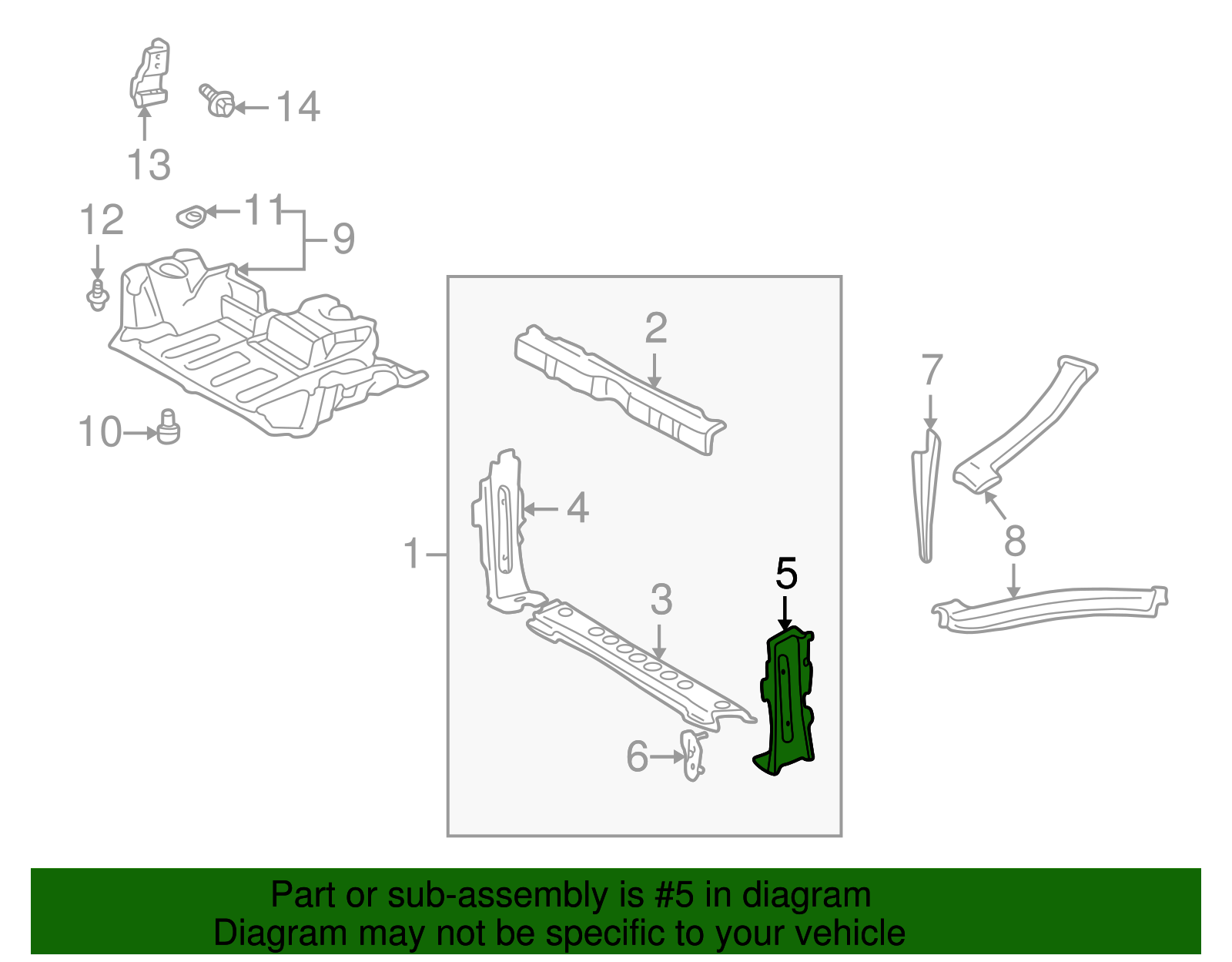 2004-2005 Toyota MR2 Spyder Side Reinforced 57152-17040 | Toyota Parts ...