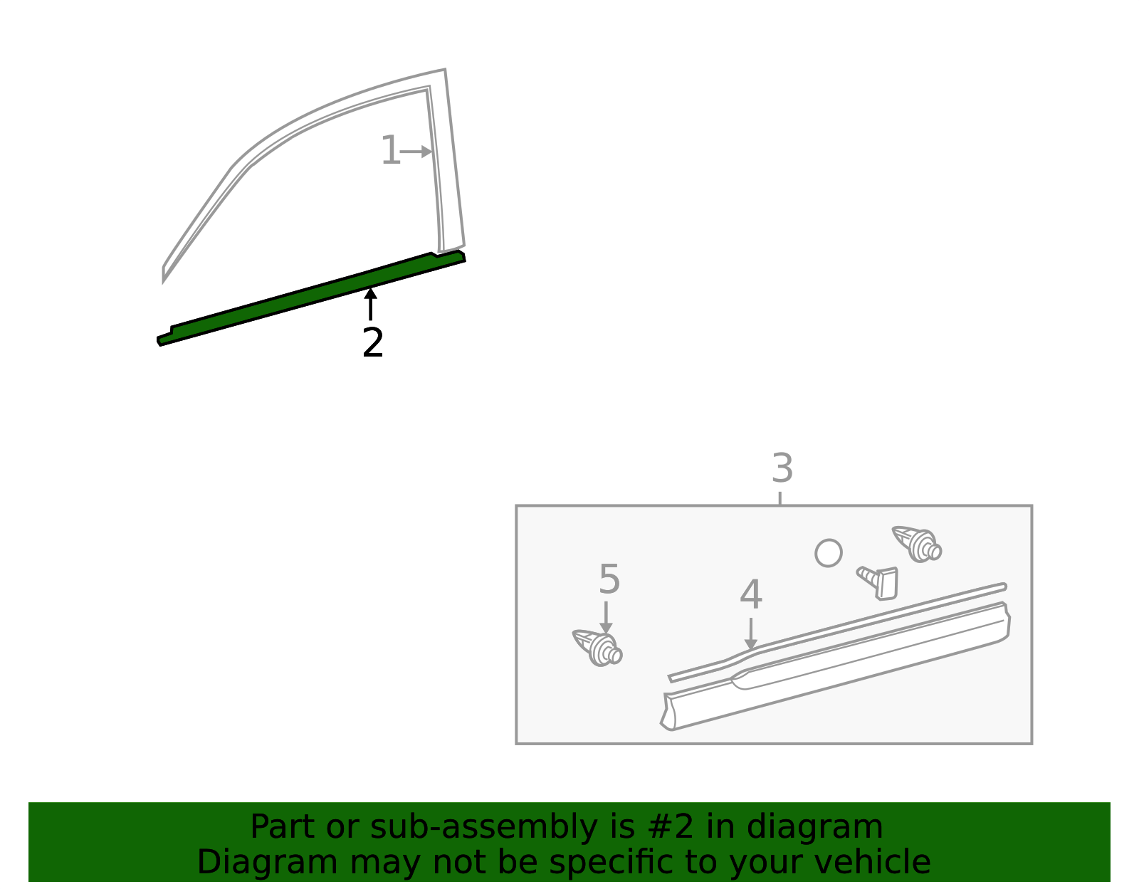 2011-2013 Toyota Highlander Belt Molding 75710-0E050 | OEM Parts Online