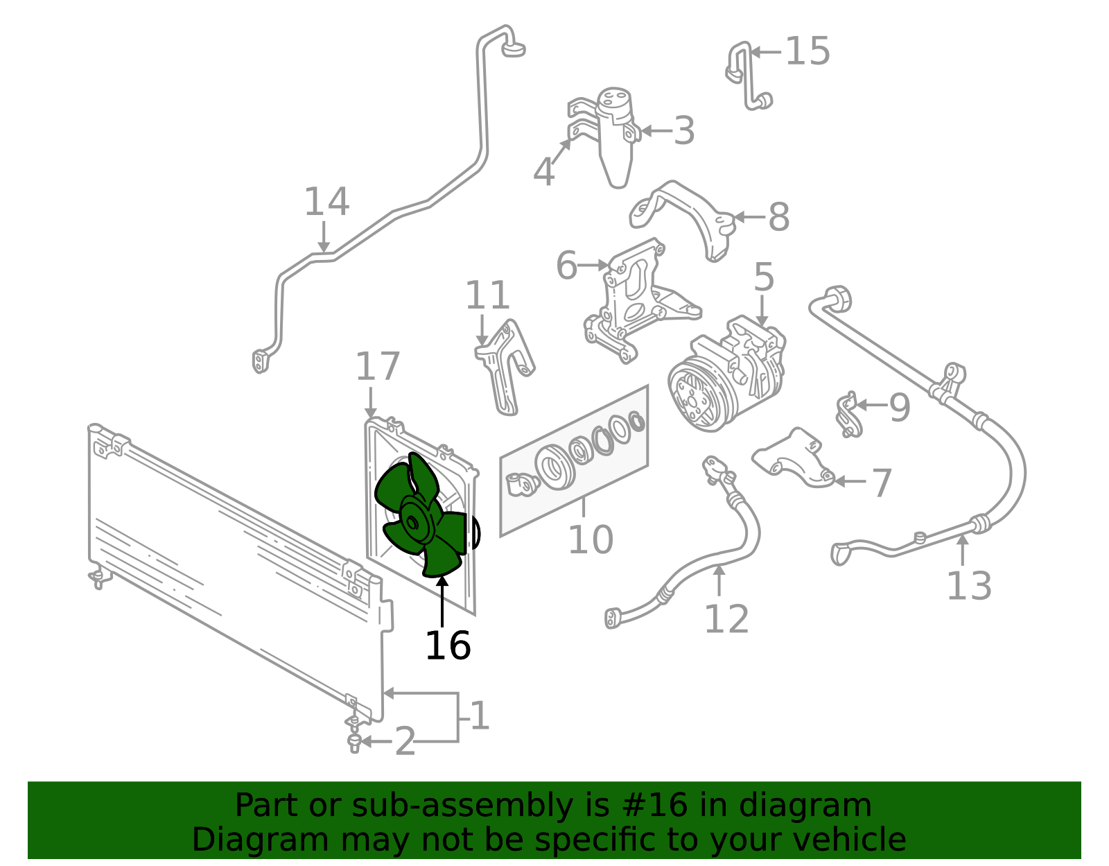 73310FC050 - 1996-2002 Subaru - Fan & Motor | Subaru Parts HQ