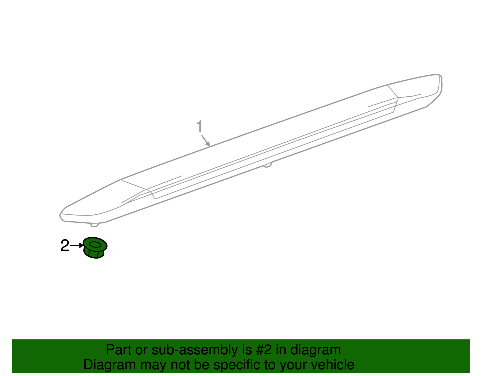 GM Parts: High Mount Stop Lamp Nut (Part# 11602012) | GM Parts Store