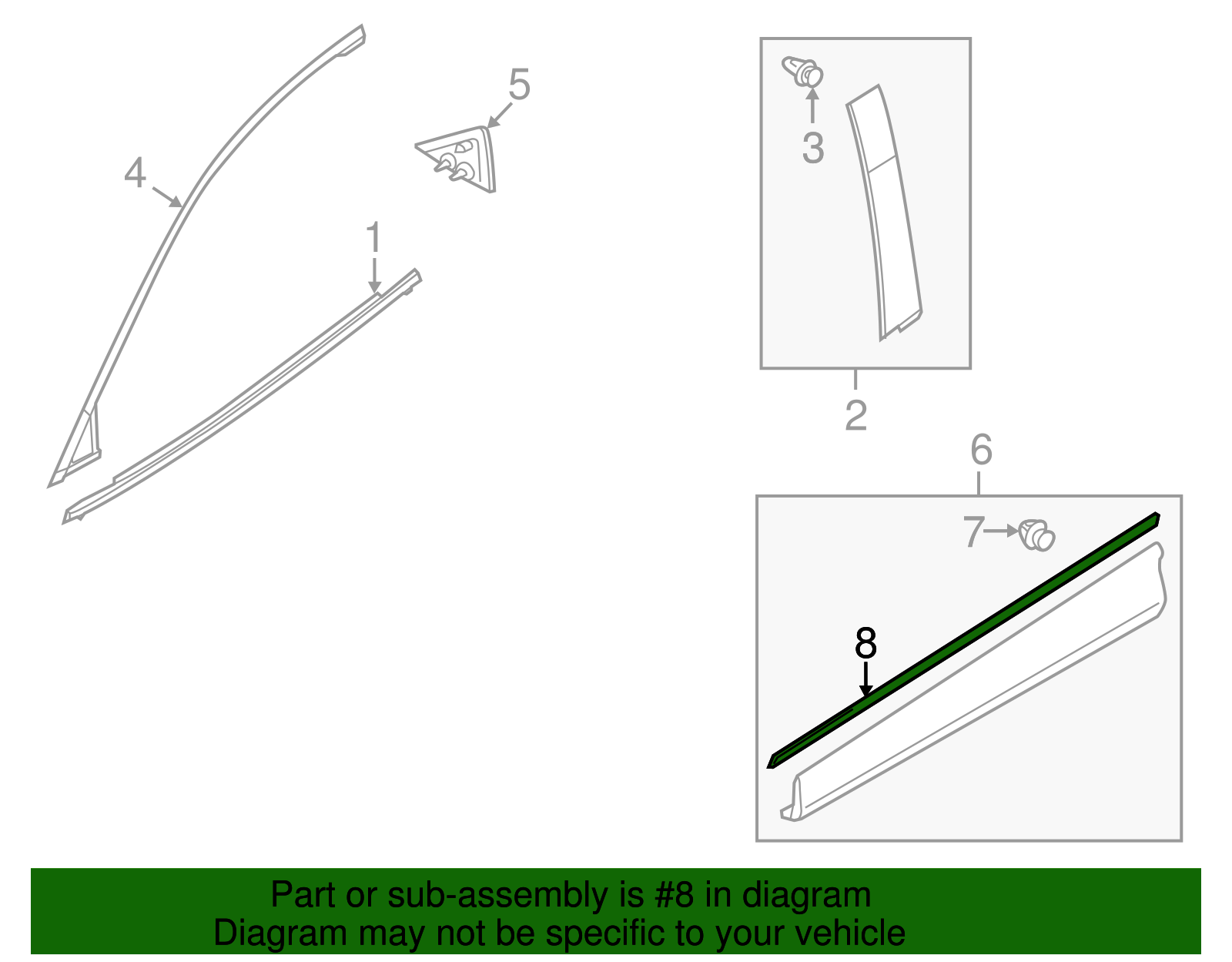 2013-2014 Mazda CX-5 | Mirror Assembly | KD33-69-121K | Mazda Online Parts