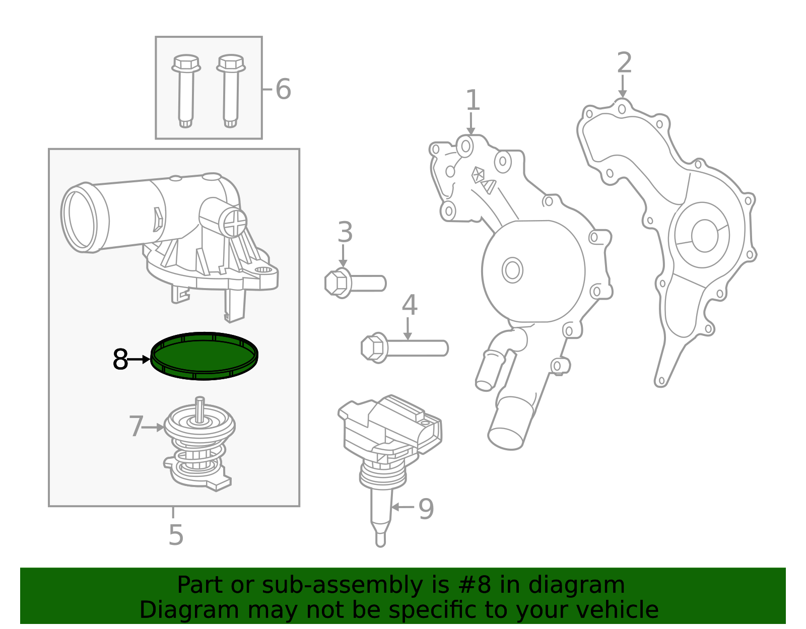 2015-2025 Mopar Thermostat Seal 68212516AA | Mopar Parts Canada