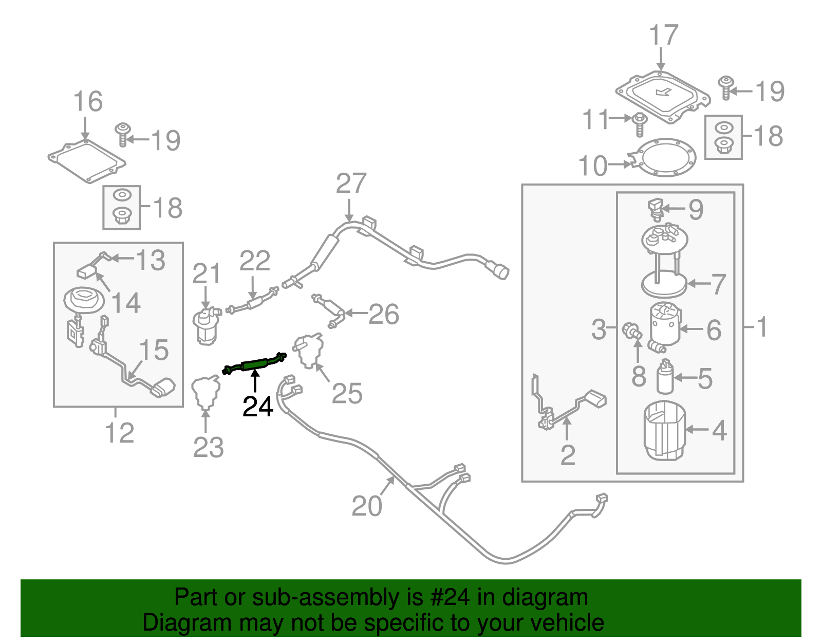 Hyundai - 31126-D2500 - Vent Hose - 2017-2022 Genesis G90 | OEM Hyundai ...