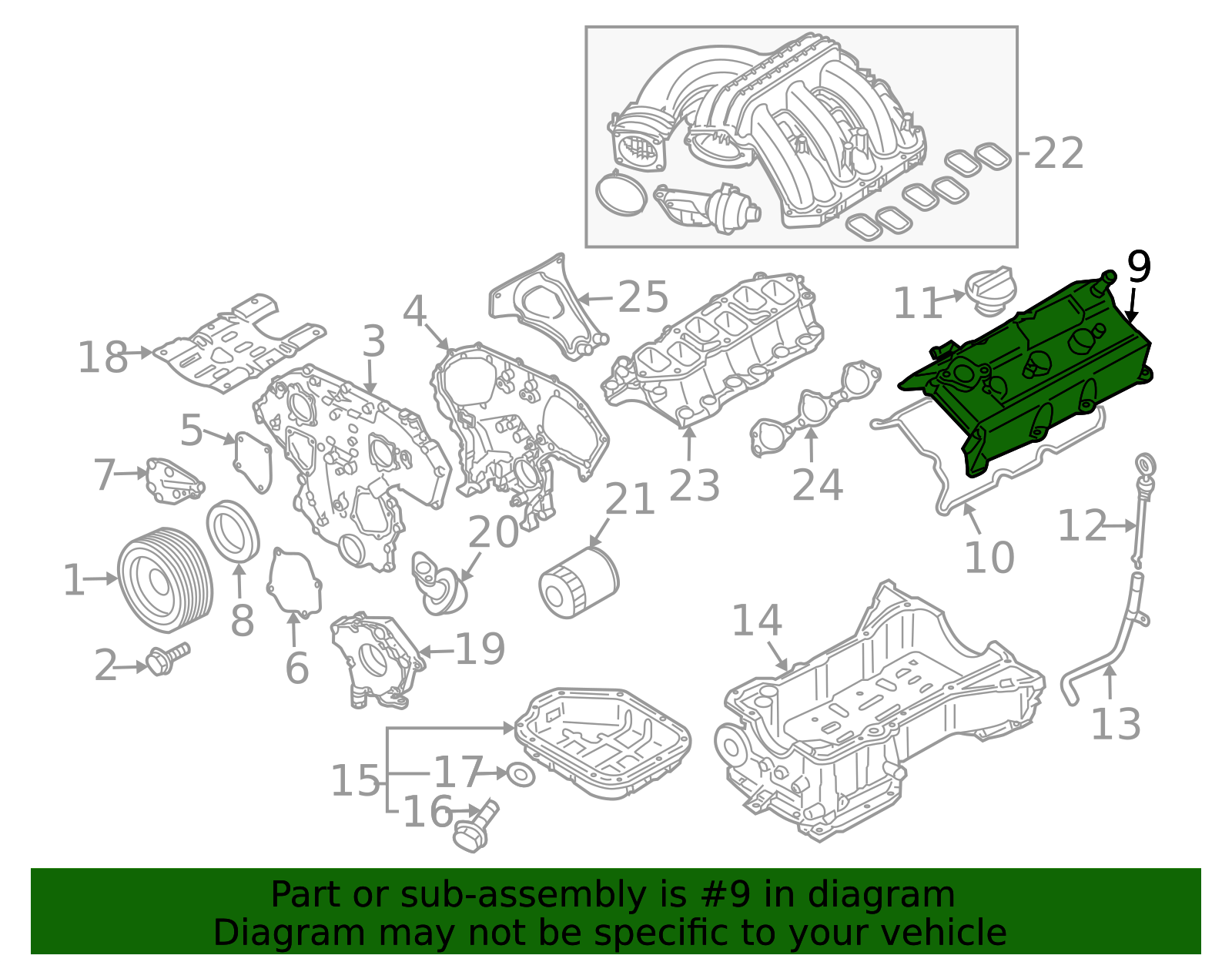13264-EA210 - Valve Cover - 2005-2019 Nissan | Conicelli Nissan