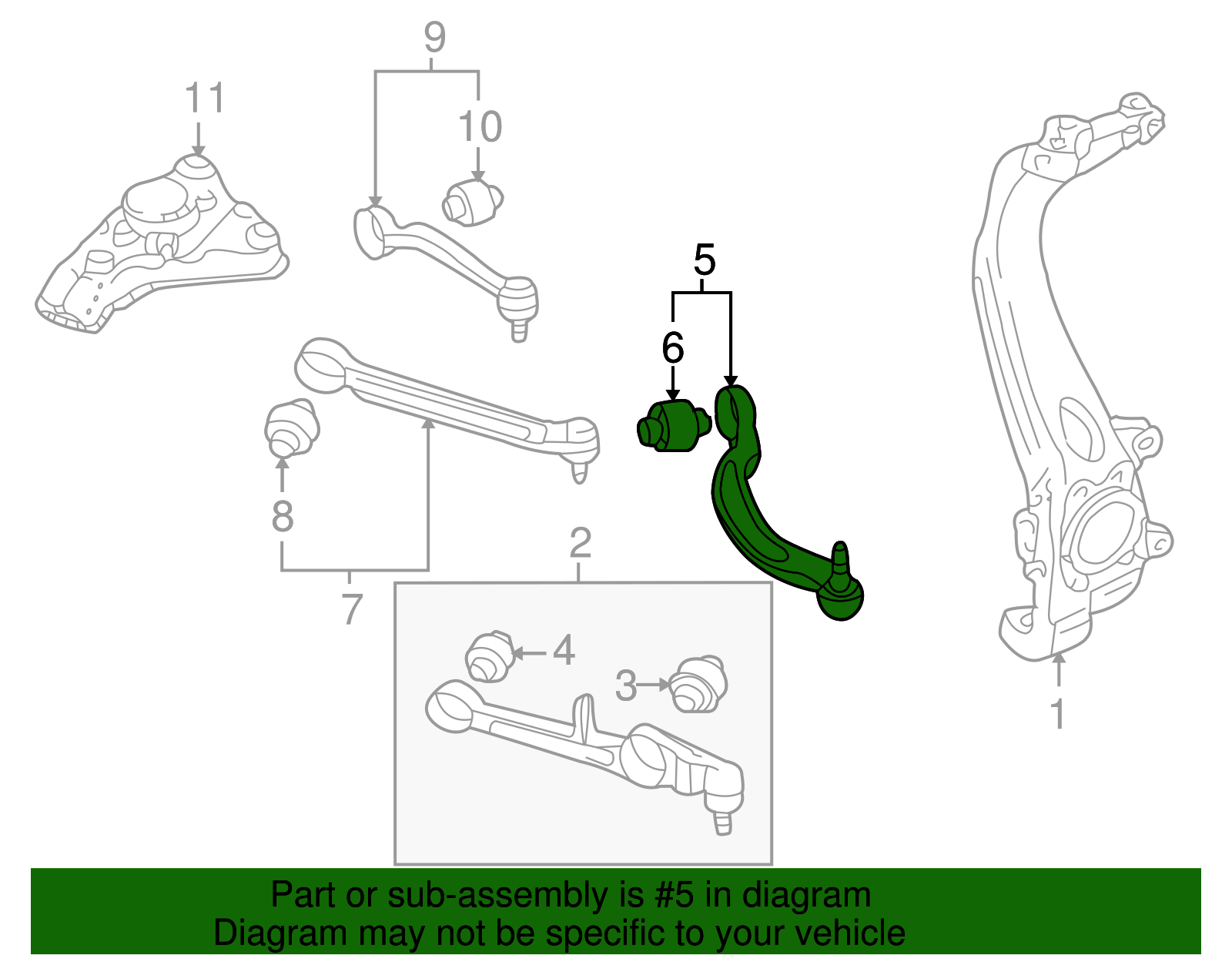 1997-2009 Audi Rear Lower Control Arm 8E0-407-694-AL | Audi USA Parts