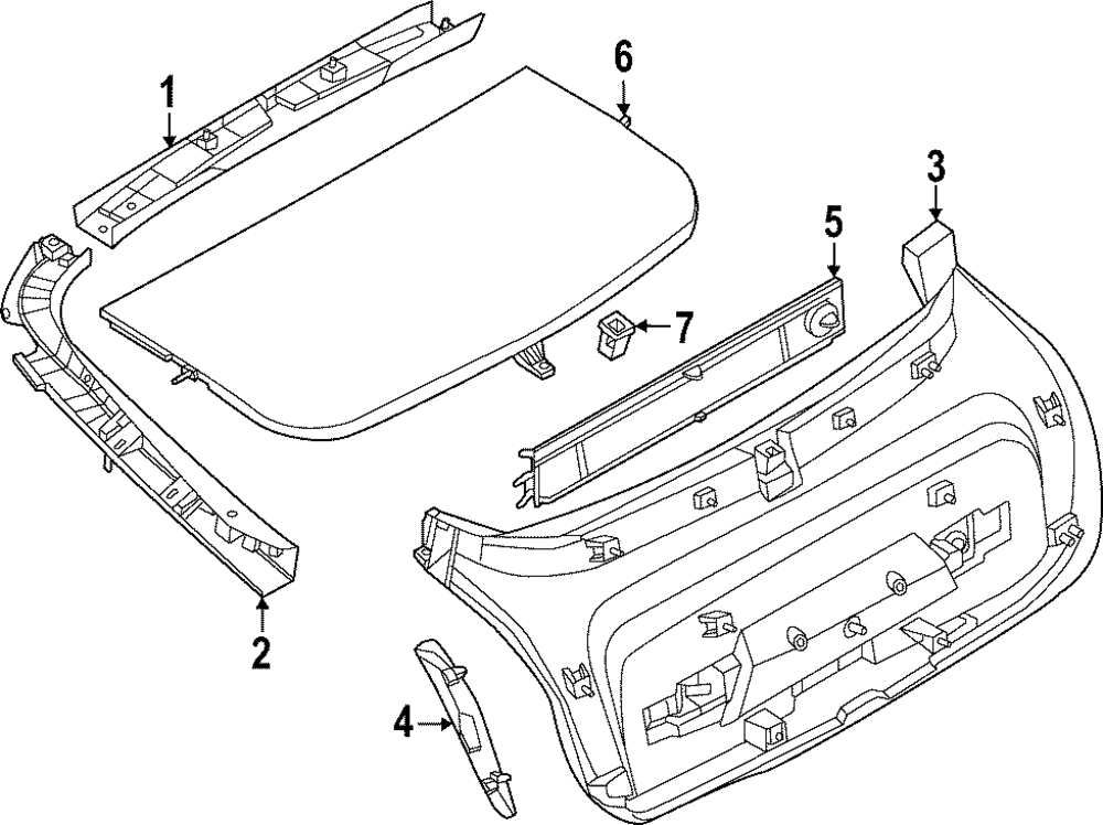 2022-2025 BMW Side Trim Panel 51-49-7-487-588 | BMW Parts Online Hub