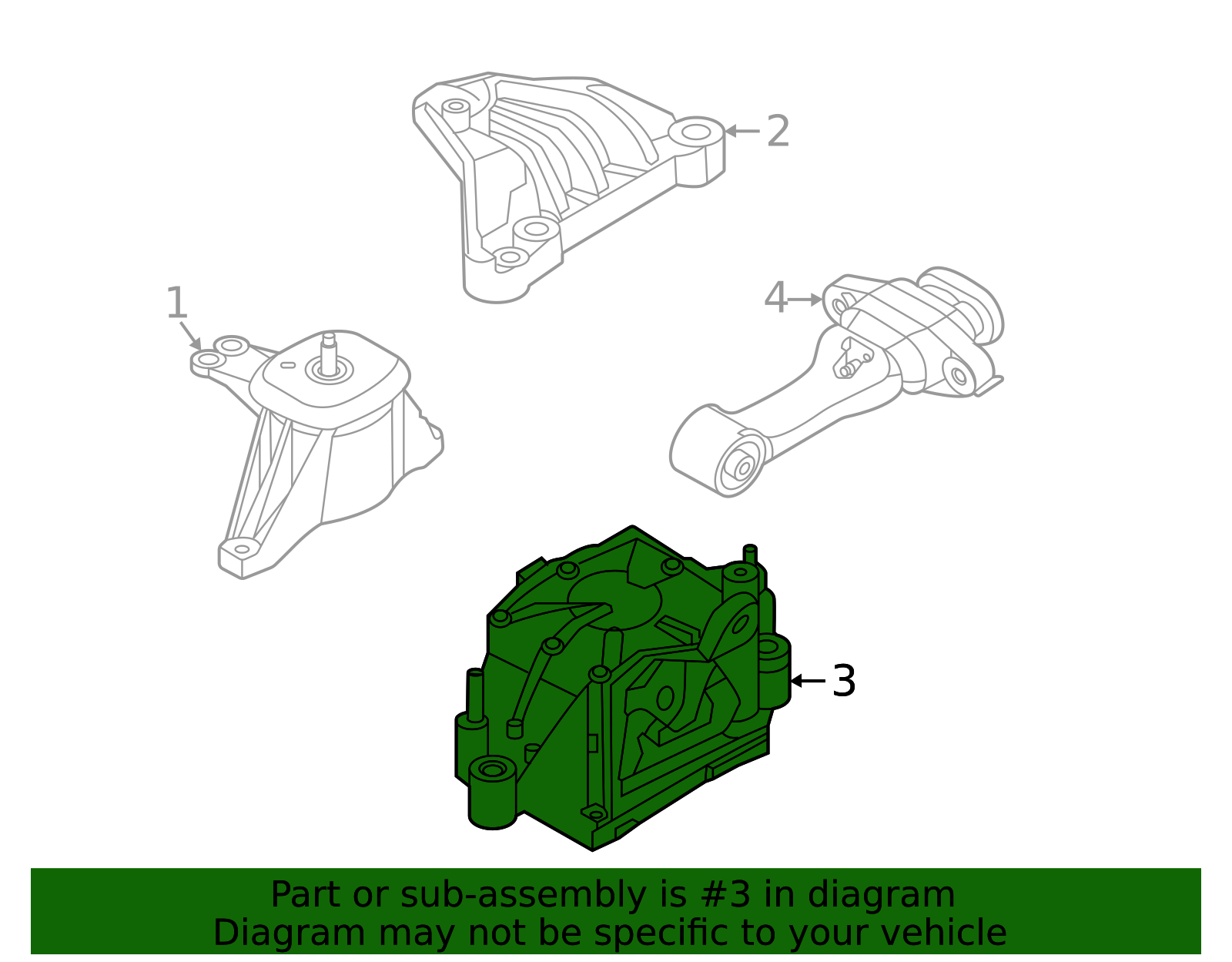 2022-2024 Hyundai Tucson Trans Mount Bracket 21830-N9640 | MotorMotor