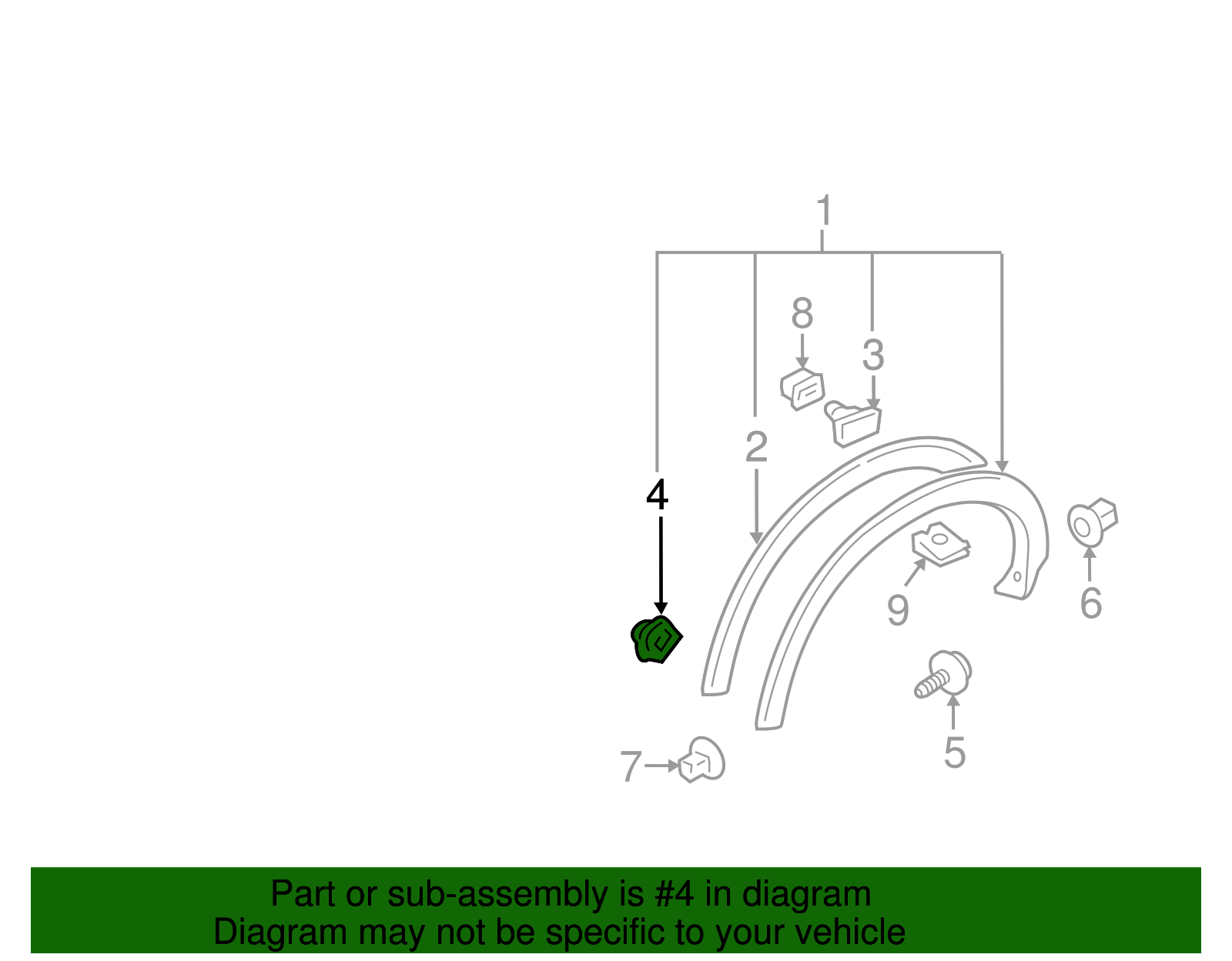76882-JG10A | Nissan Clip - Genuine OEM | 76882JG10A | Nissan Parts USA